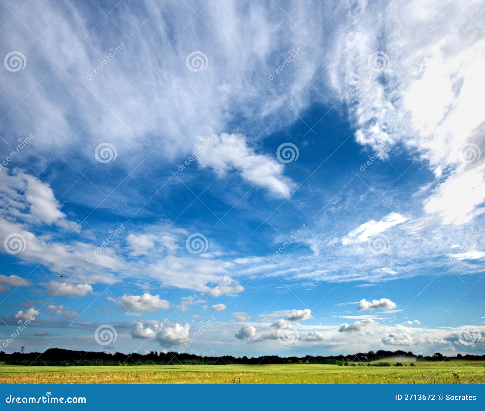 Country side - blue sky stock photo. Image of beautiful - 2713672