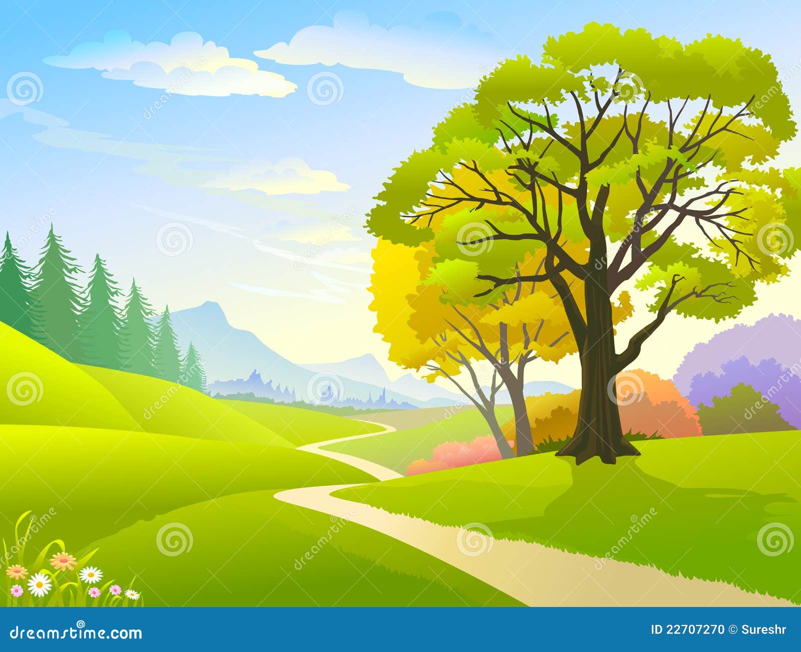 Hills Cartoons, Illustrations & Vector Stock Images - 450446 Pictures ...