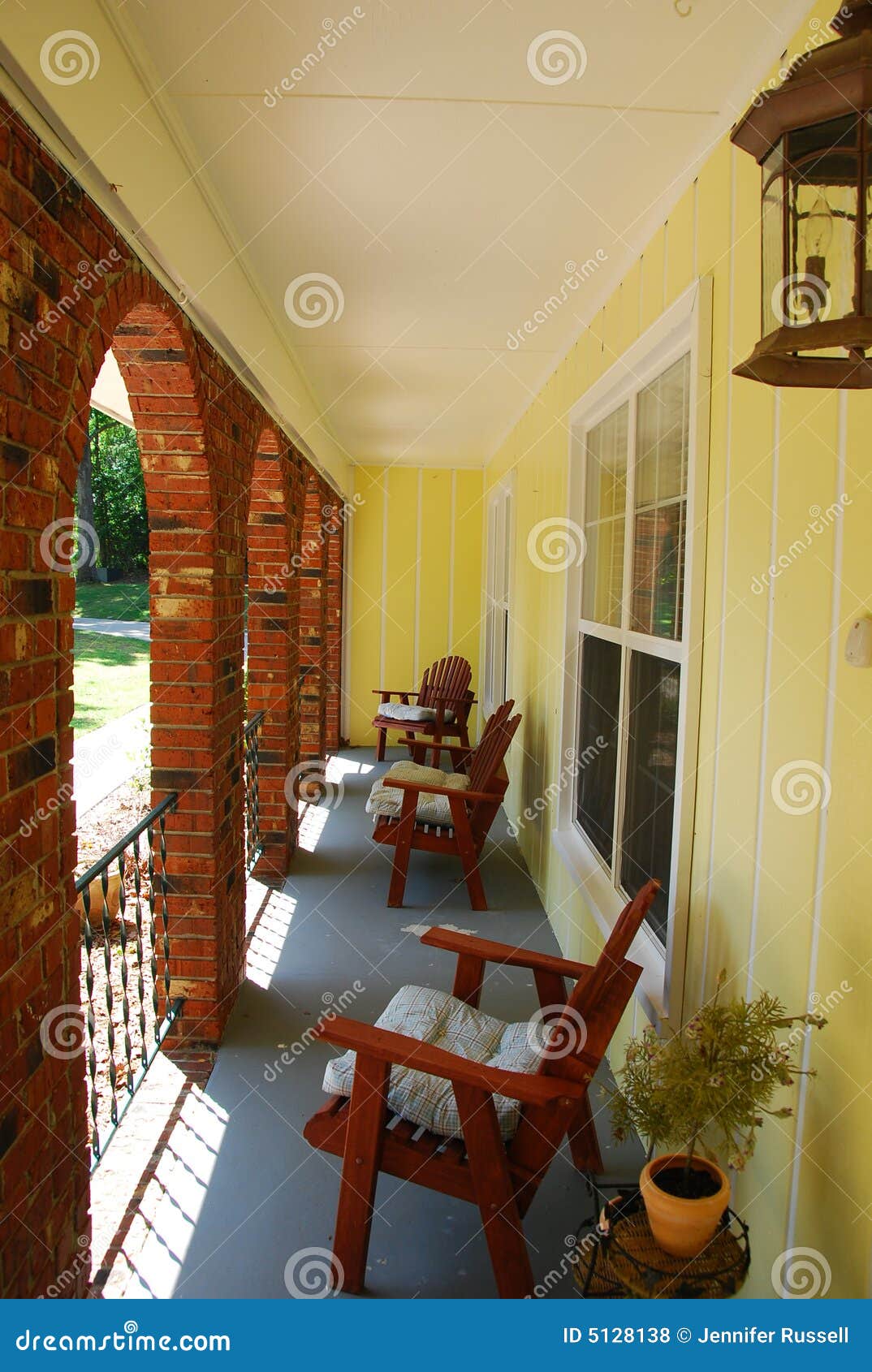 Country Style Porch stock photo. Image of unique, archway - 5128138