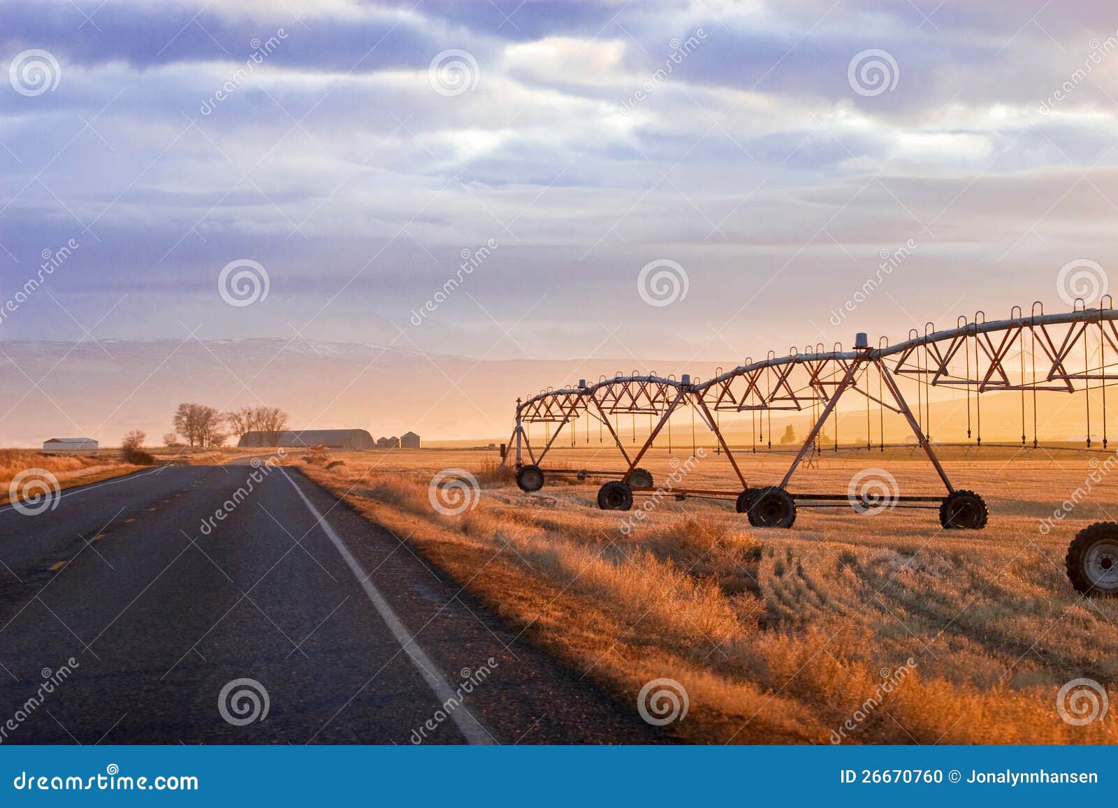 Country Sunset stock photo. Image of evening, pivot, beauty - 26670760