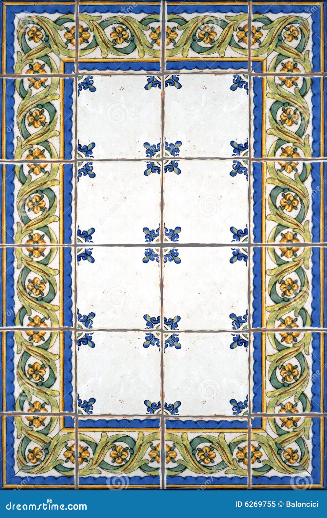 Country tiles blue stock image. Image of tiles, grunge - 6269755