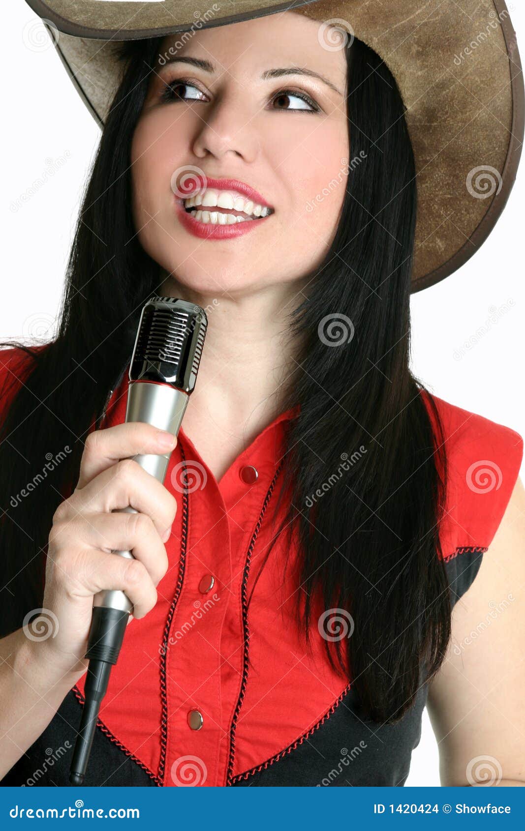 Country and Western Music Singer Stock Photo - Image of girl, perform ...