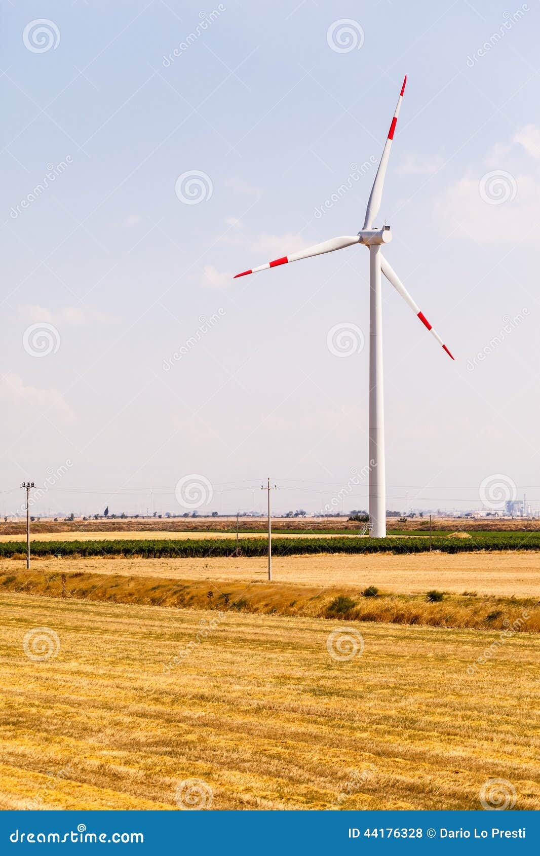 Country wind turbine stock photo. Image of clean, park - 44176328