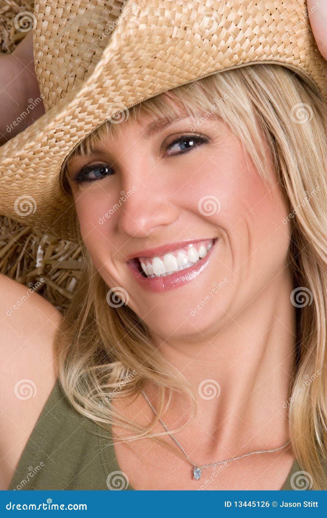Country Woman Smiling stock photo. Image of person, gorgeous - 13445126