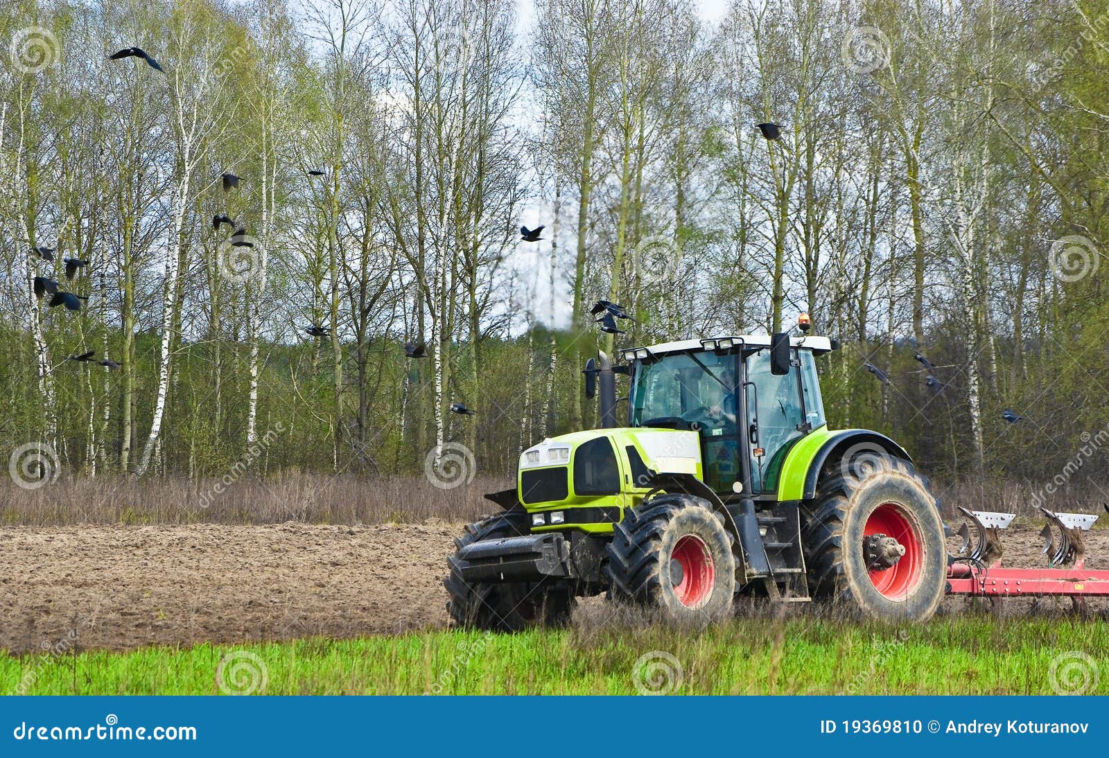 Country work stock photo. Image of harrow, agronomy, landscape - 19369810