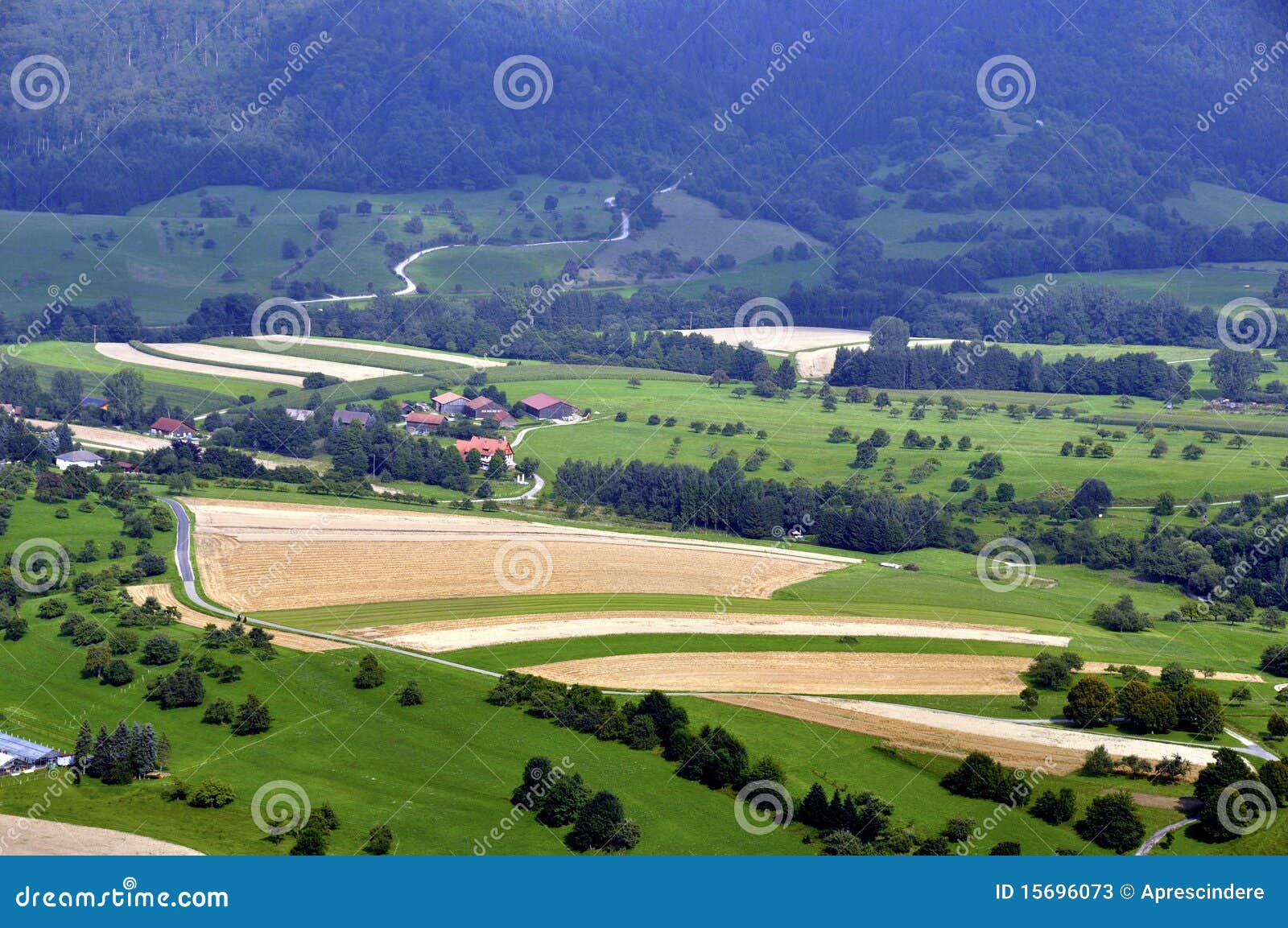 Countryside stock image. Image of farmland, fields, summer - 15696073