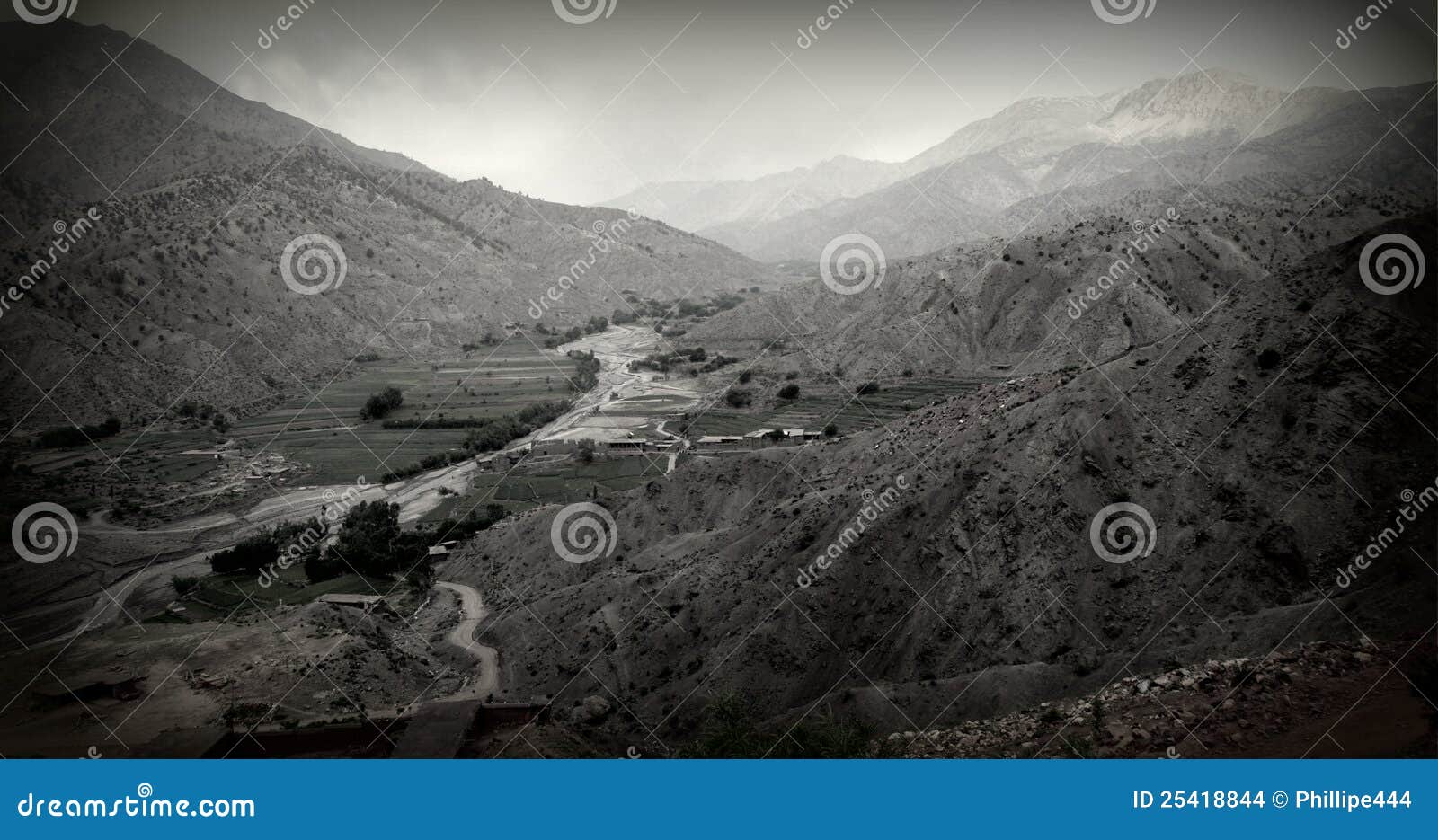 Countryside in Afghanistan editorial stock image. Image of village ...