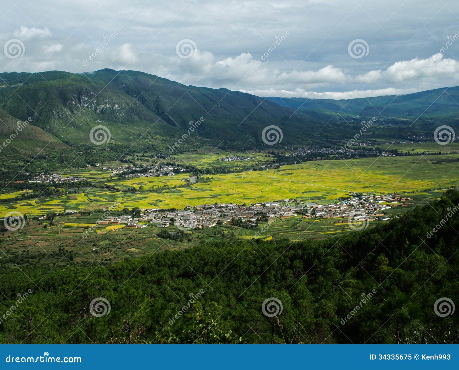 Countryside in china stock image. Image of countryside - 34335675