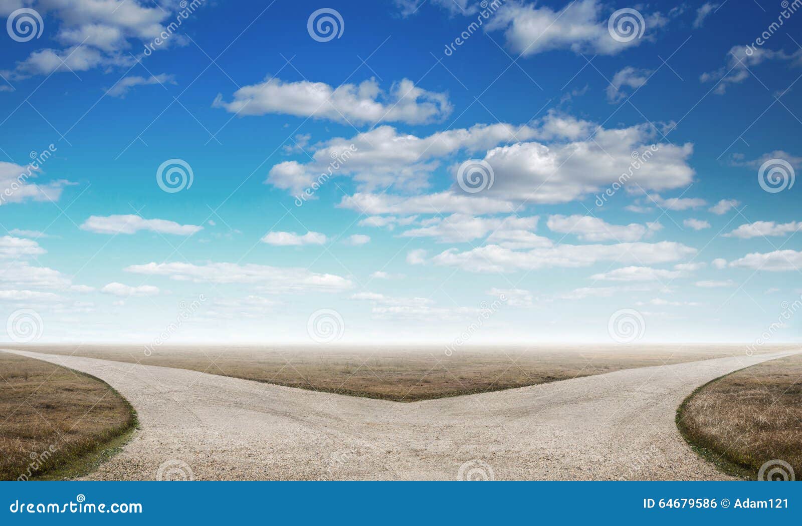Countryside Crossroad Image Stock Photo - Image of double, highway ...