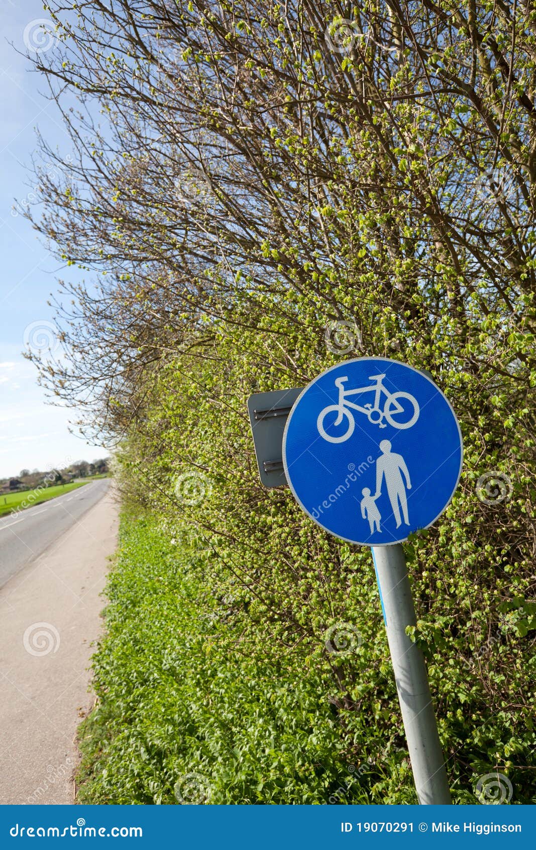 Countryside Cycle And Pedestrian Lane Stock Image - Image of bicycle ...