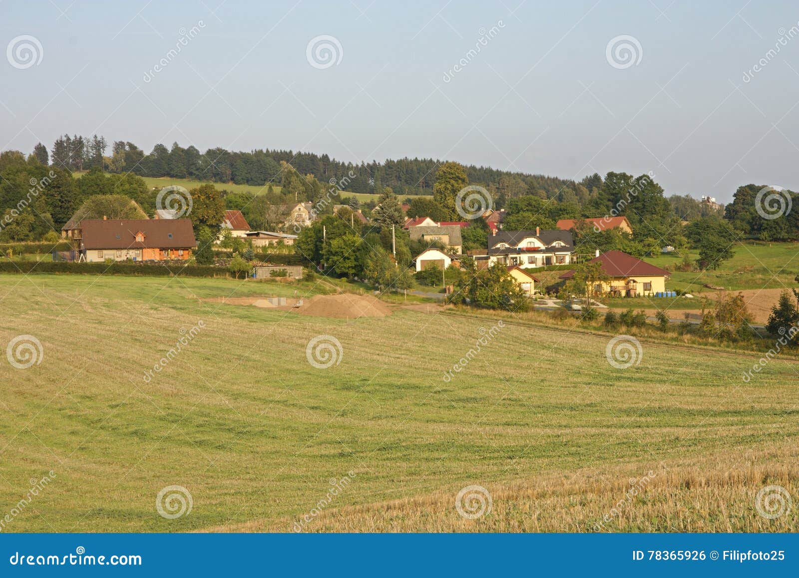 Countryside in Czech Republic Stock Photo - Image of home, meadow: 78365926