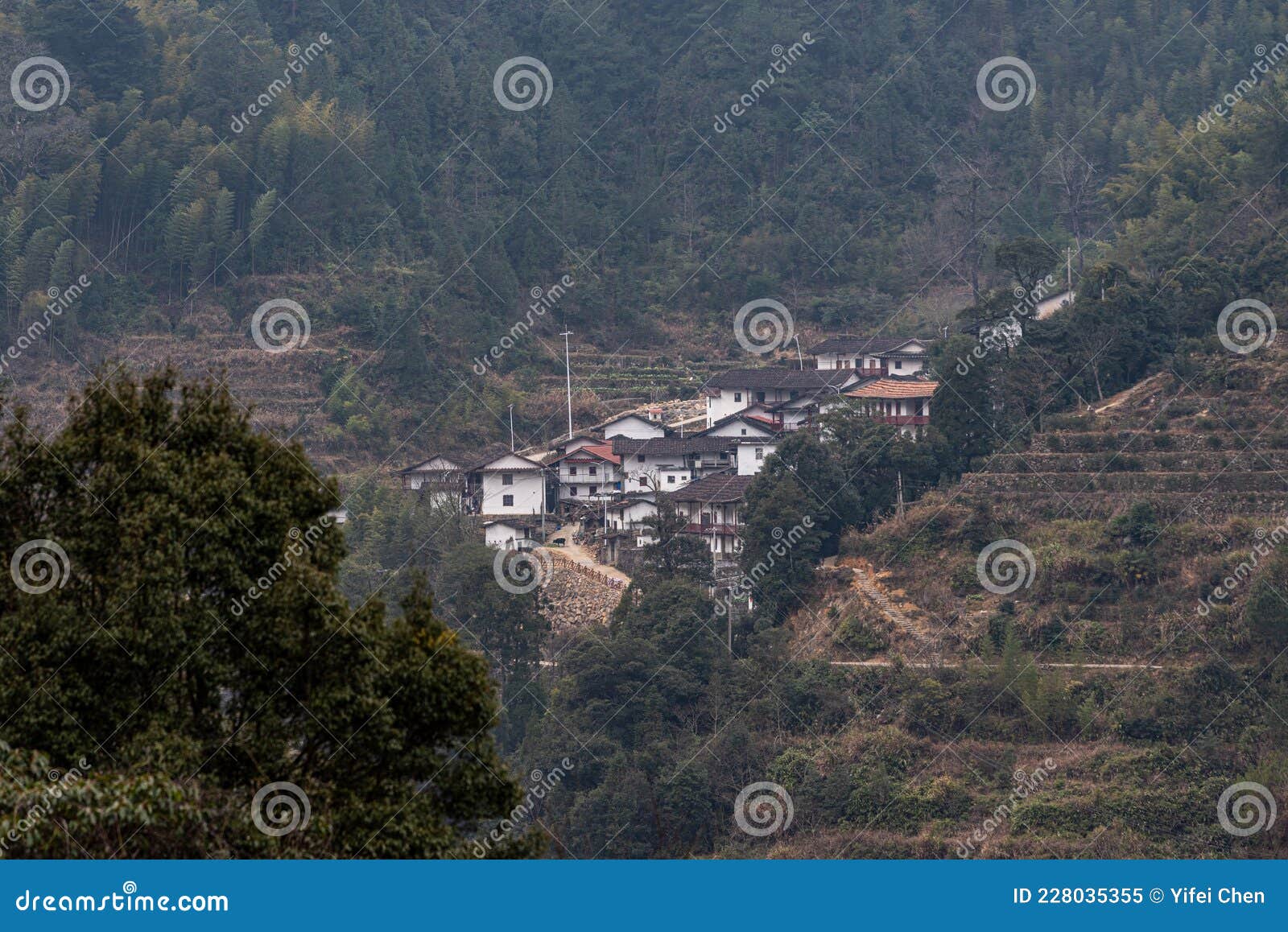 The Countryside in the Deep Mountains Looks Very Simple Stock Image ...