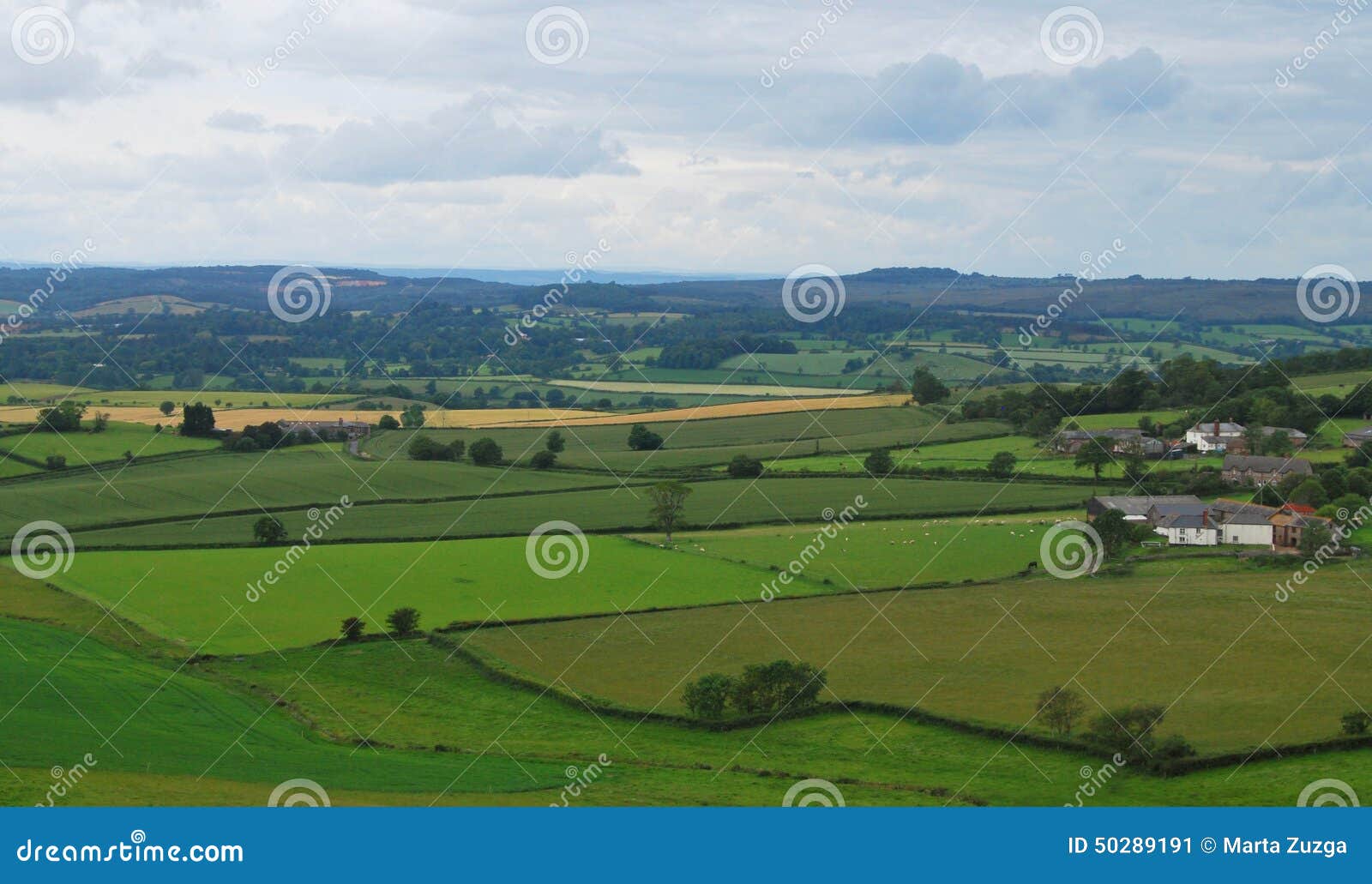 Countryside in England. stock image. Image of landscape - 50289191
