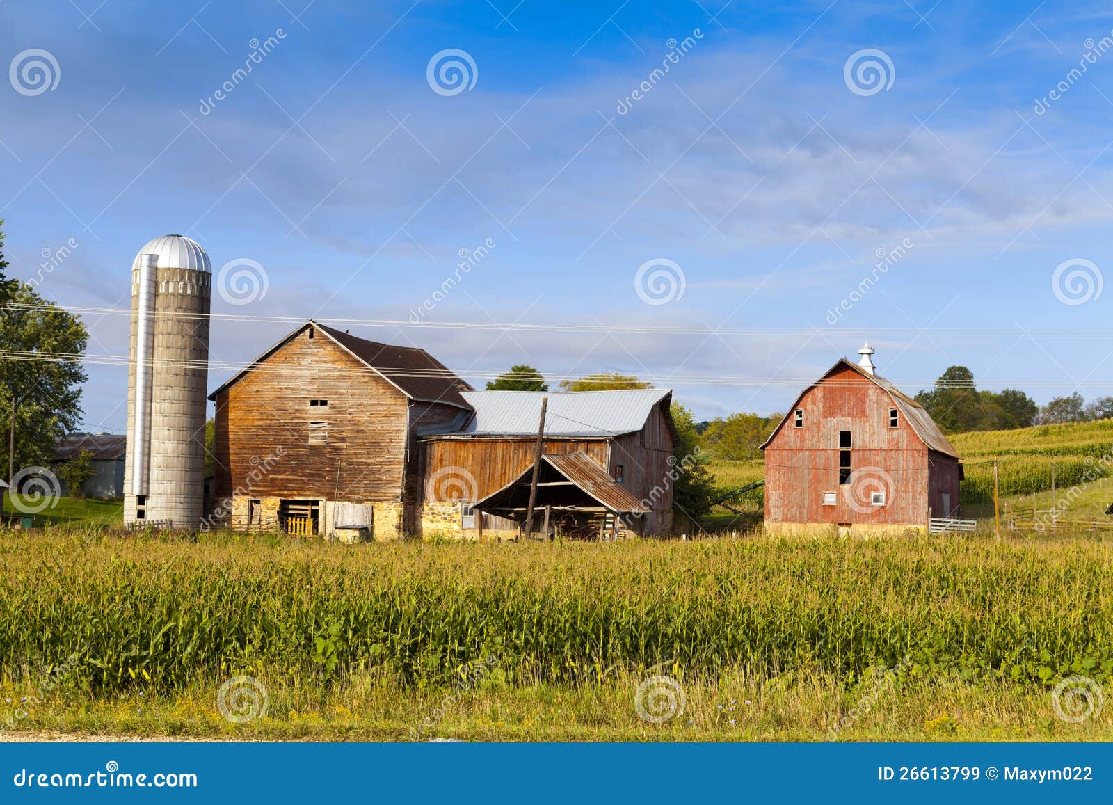 Countryside Farm stock image. Image of clouds, dramatic - 26613799
