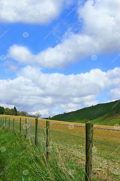 Countryside Fencing stock photo. Image of cloud, horizon - 457772