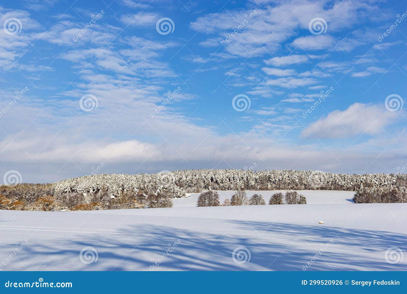 Countryside after Heavy Snowfall in Central Europe Stock Photo - Image ...