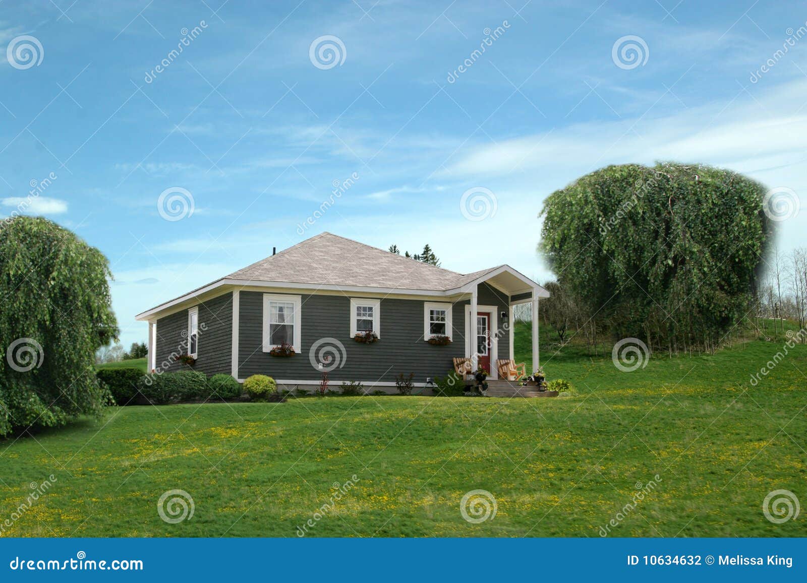 Countryside Home stock photo. Image of scene, trees, scenic - 10634632
