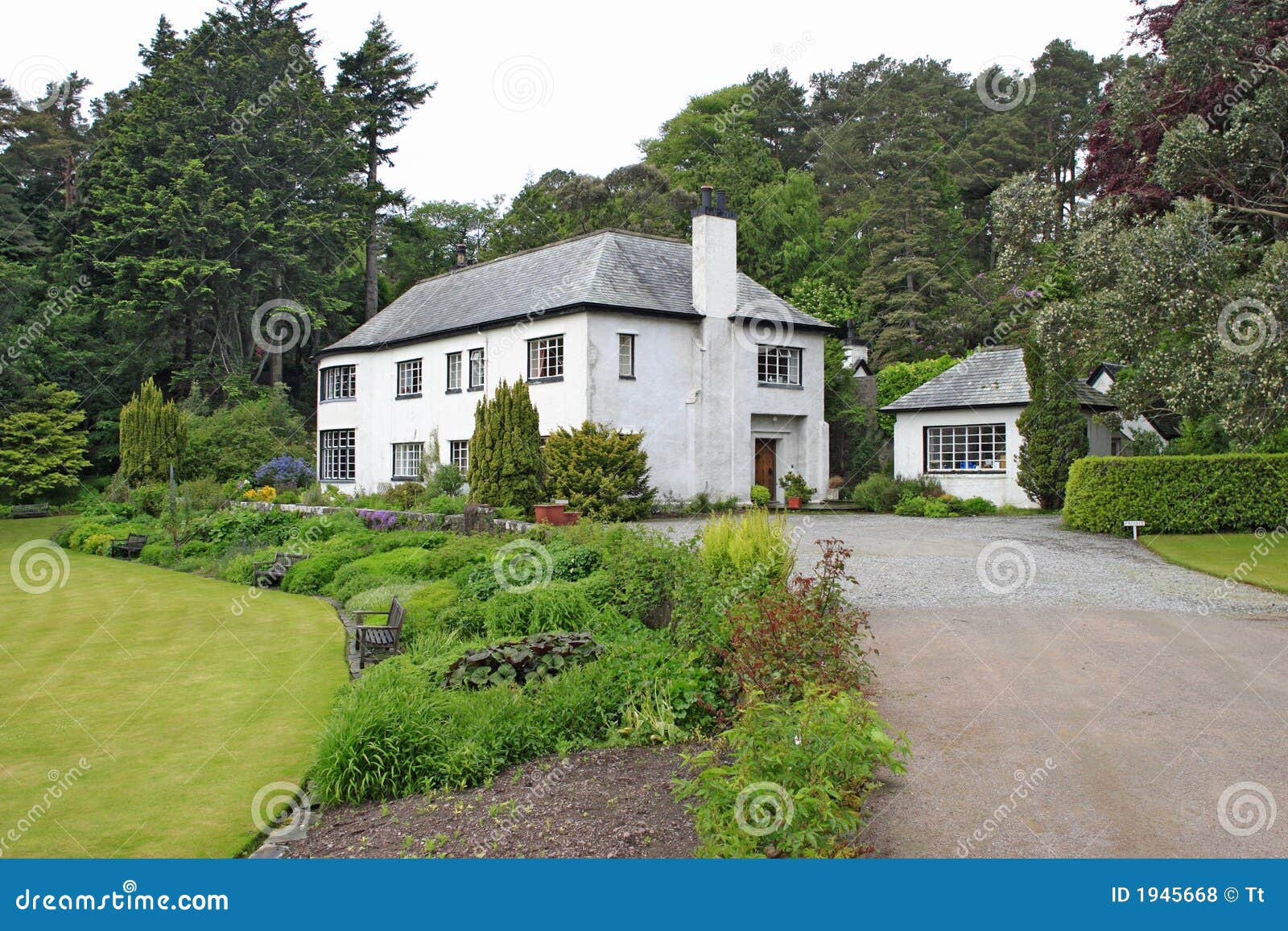 Countryside House stock photo. Image of blossom, country - 1945668