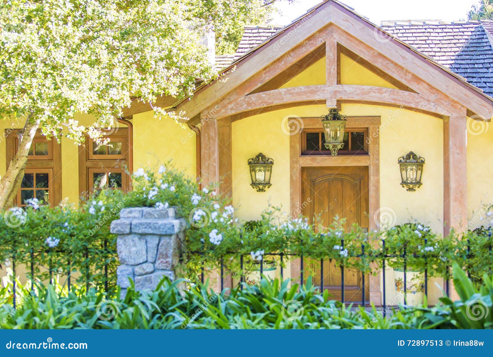 Countryside house stock image. Image of appeal, green - 72897513