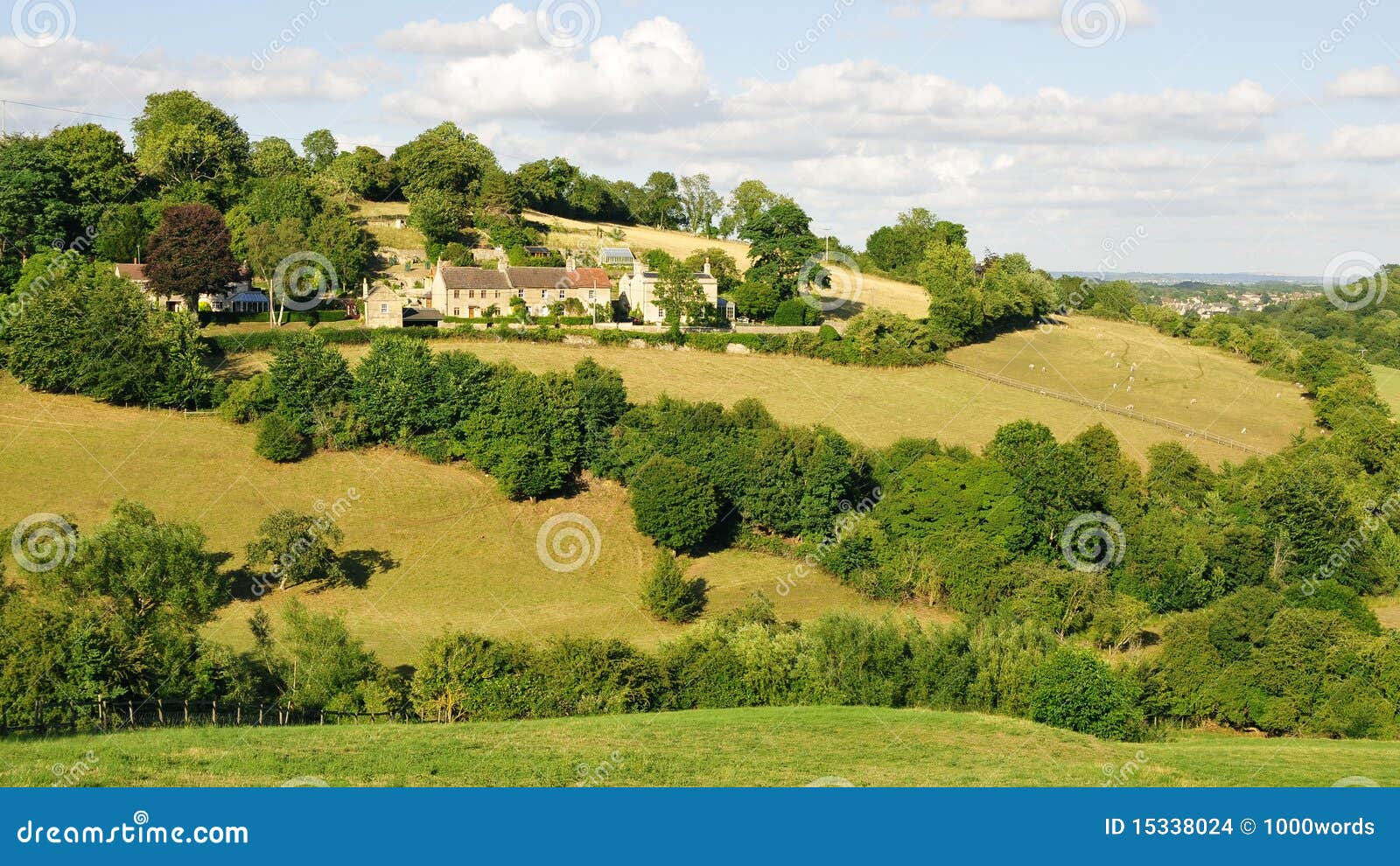 Countryside Landscape stock photo. Image of farmhouses - 15338024