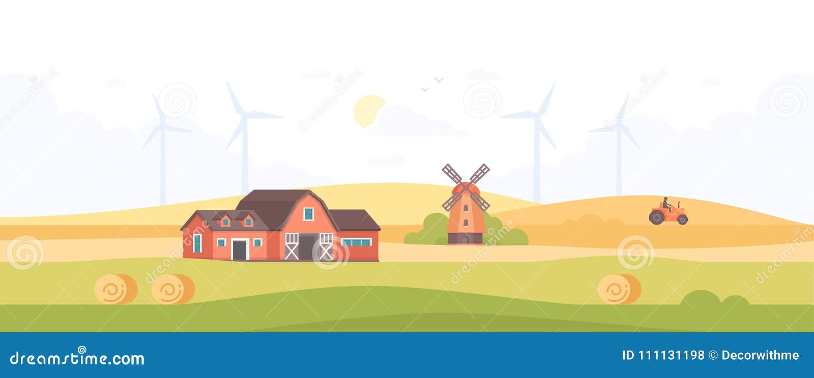 Countryside - Modern Flat Design Style Vector Illustration Stock Vector ...