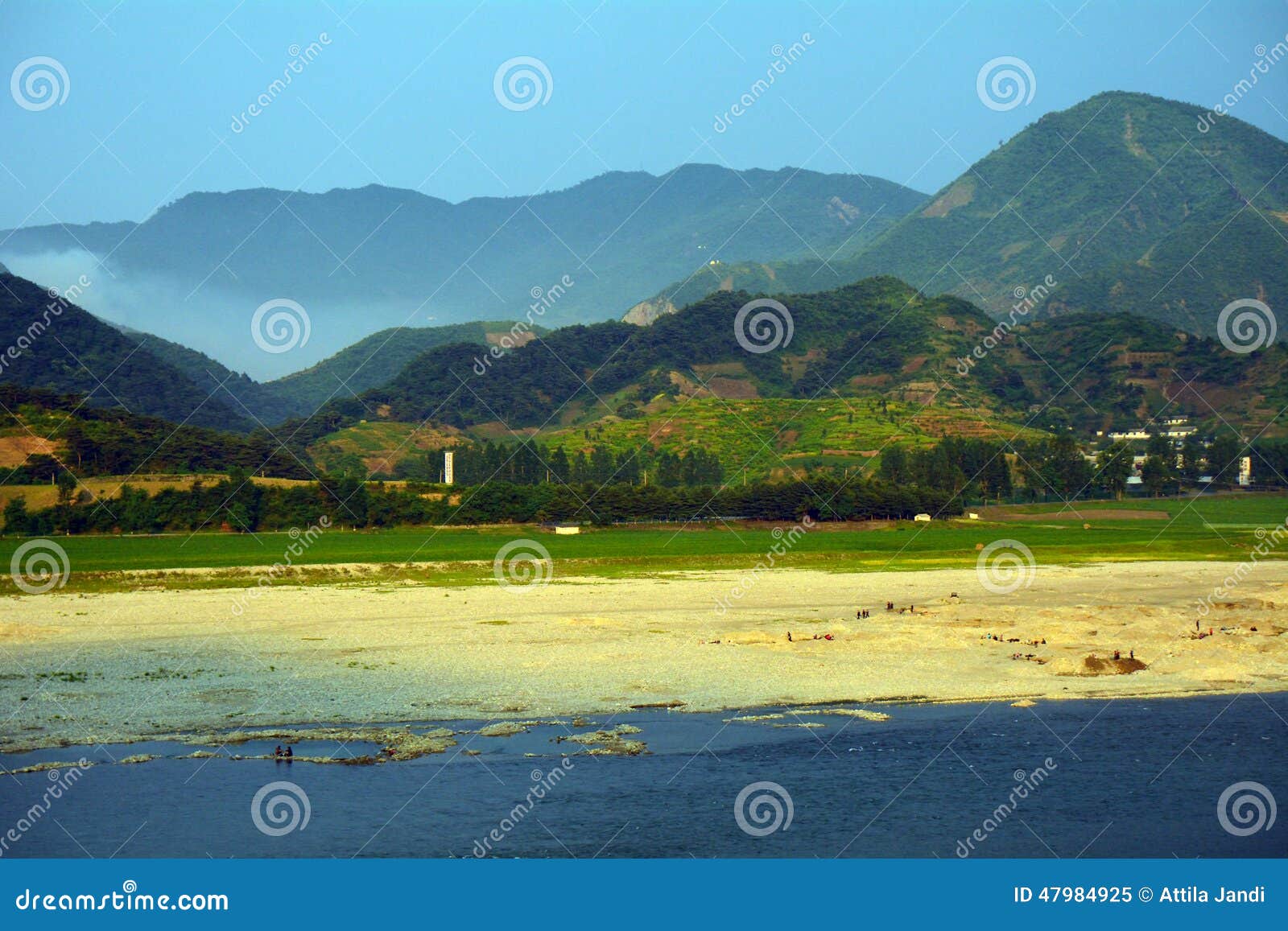 Countryside, North-Korea stock image. Image of agriculture - 47984925