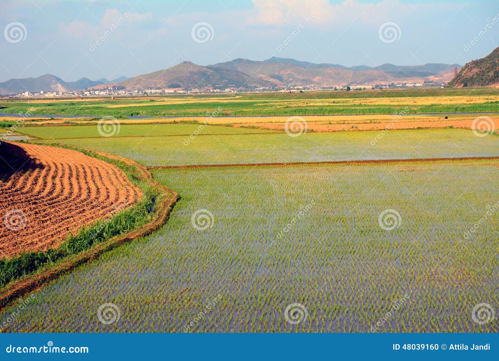 Countryside, North-Korea stock photo. Image of local - 48039160