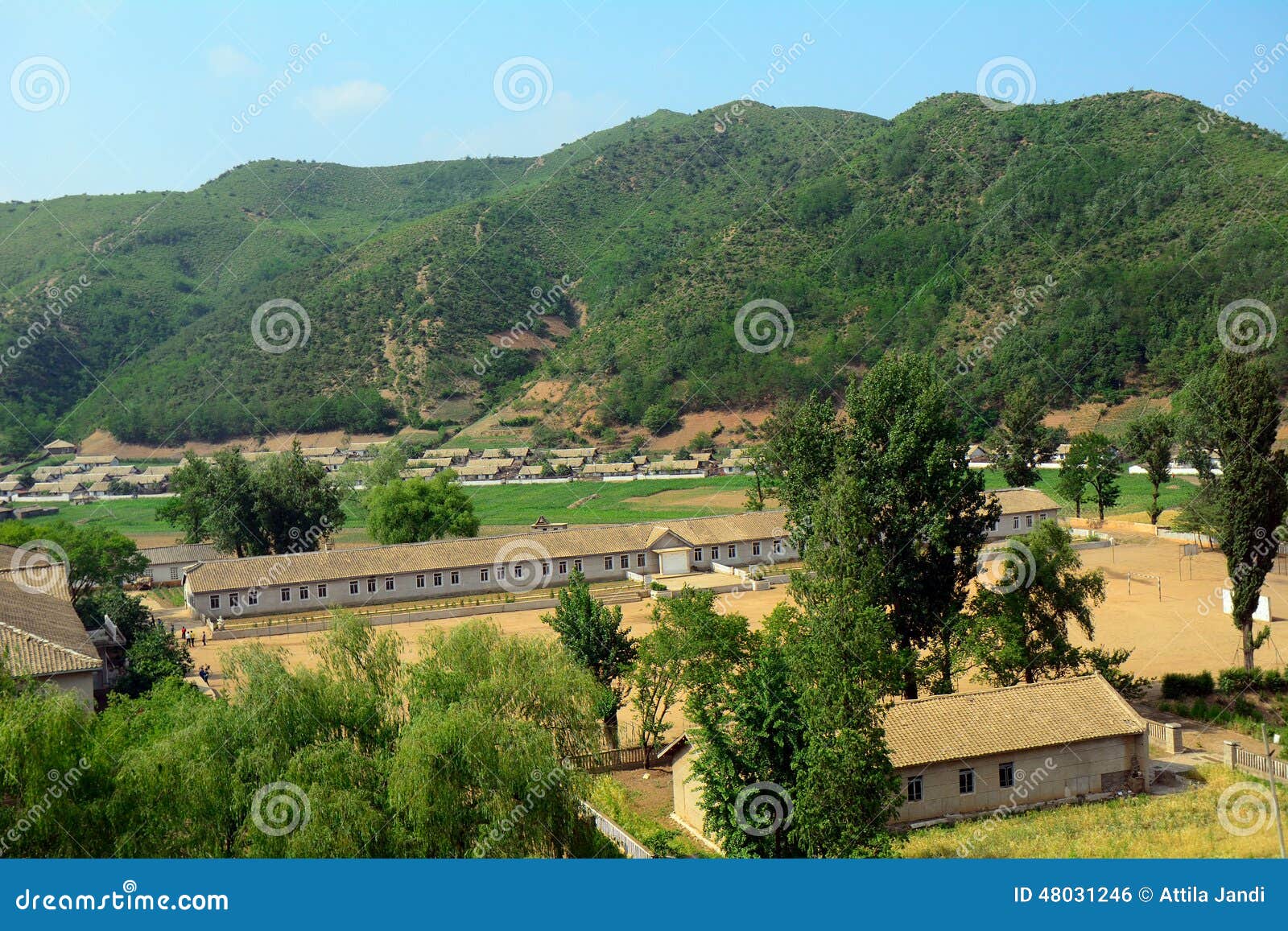 Countryside, North-Korea stock photo. Image of human - 48031246