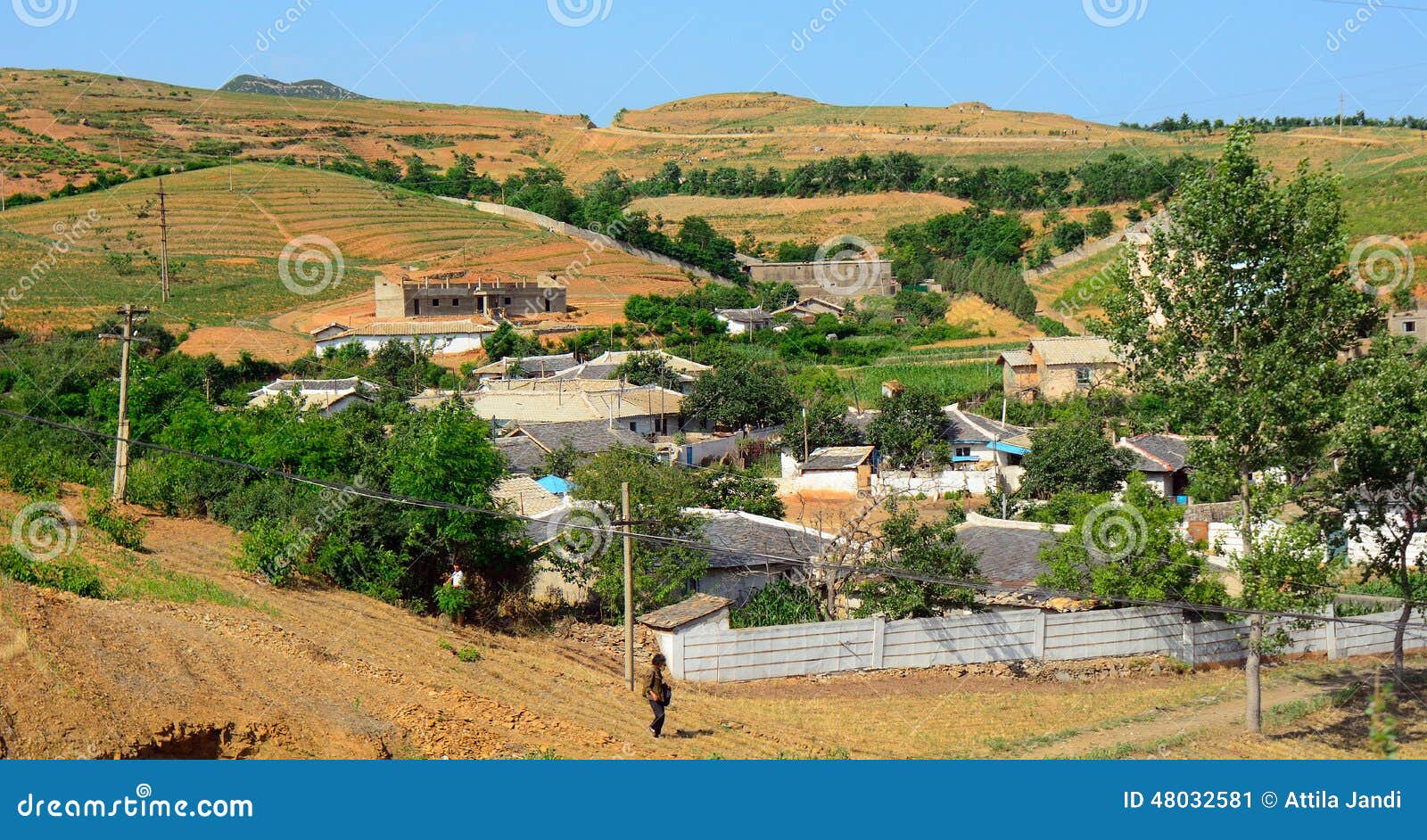 Countryside, North-Korea editorial photo. Image of north - 48032581