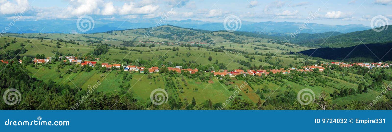 Countryside panorama stock photo. Image of horizon, hills - 9724032