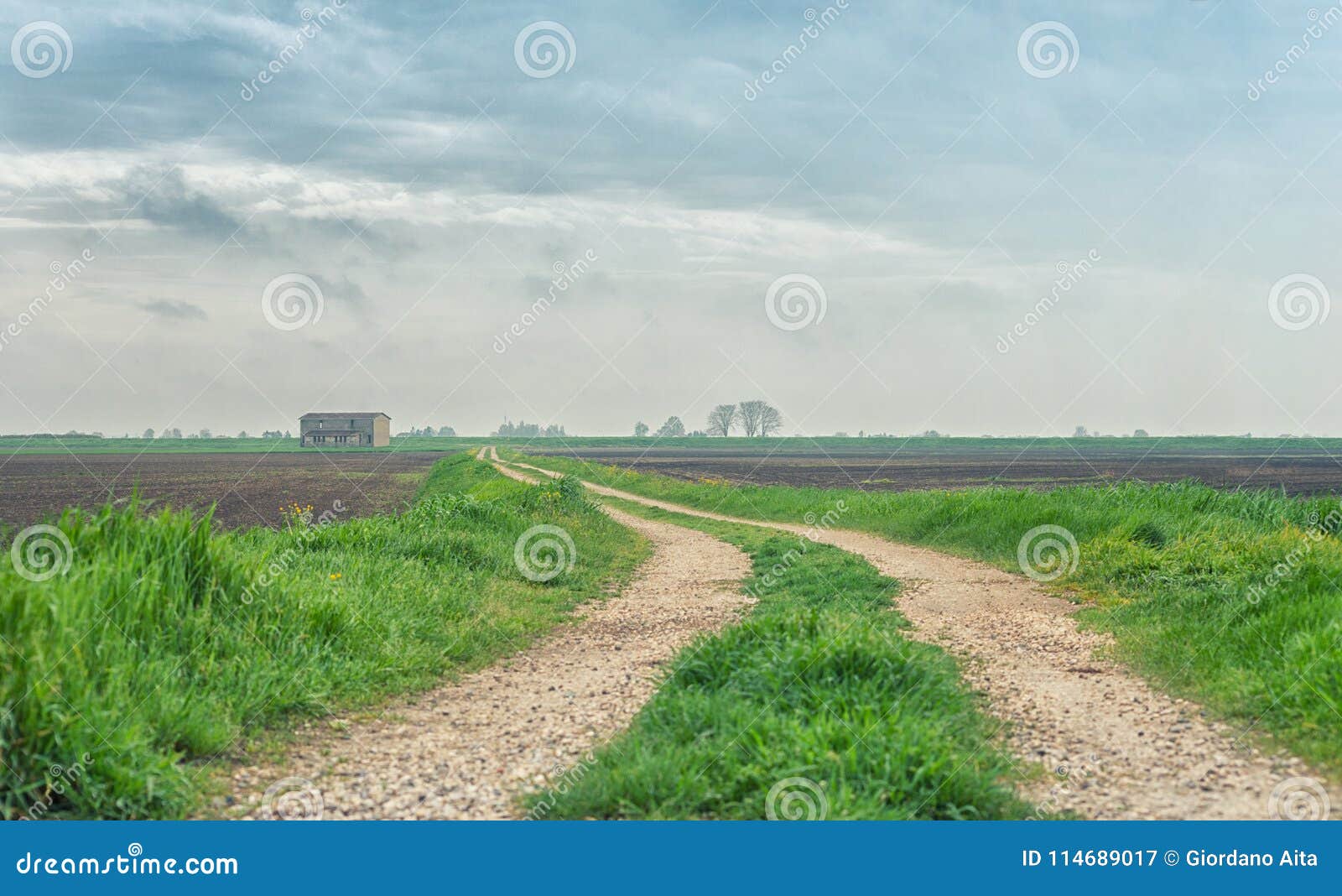 Countryside Path in Northern Italy Stock Image - Image of direction ...