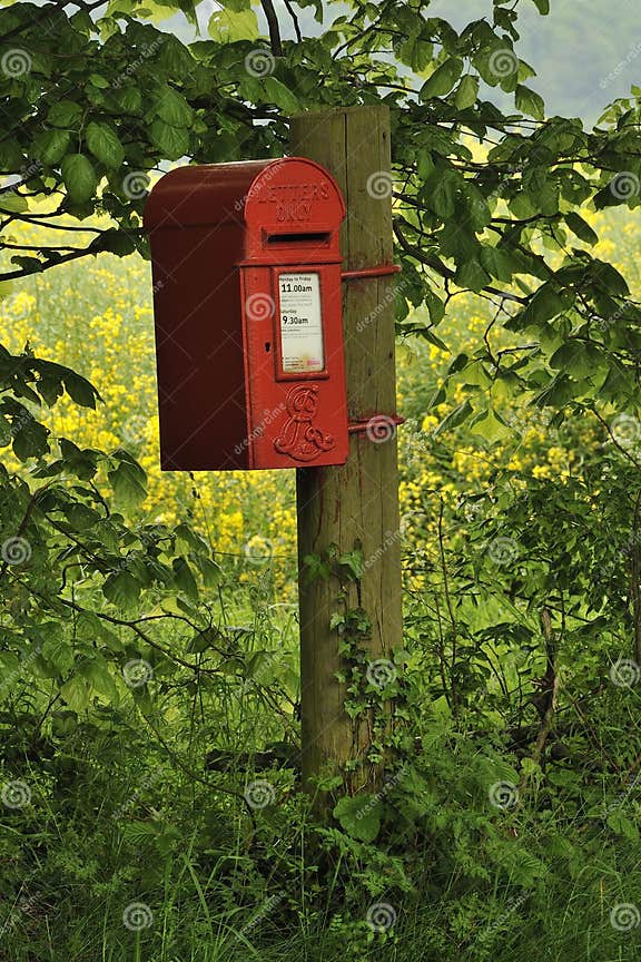 Countryside postbox stock photo. Image of post, letterbox - 25090534