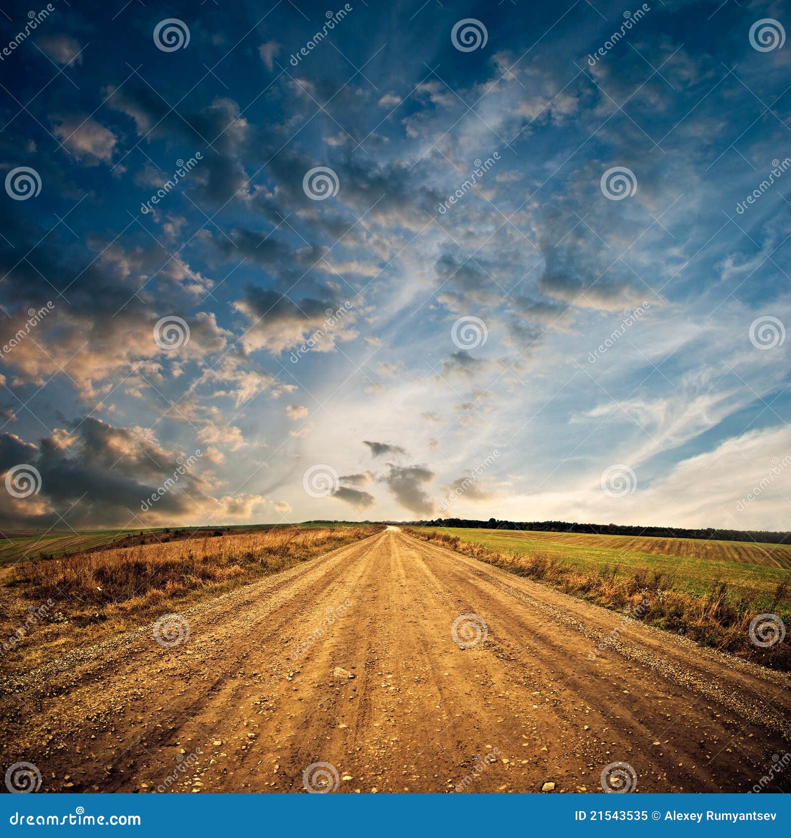 Countryside road stock image. Image of outside, dusk - 21543535