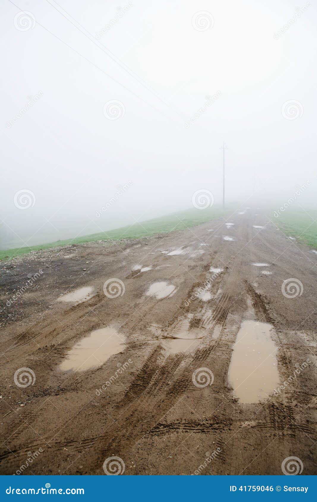 Countryside Road after Rain Stock Photo - Image of field, scenic: 41759046