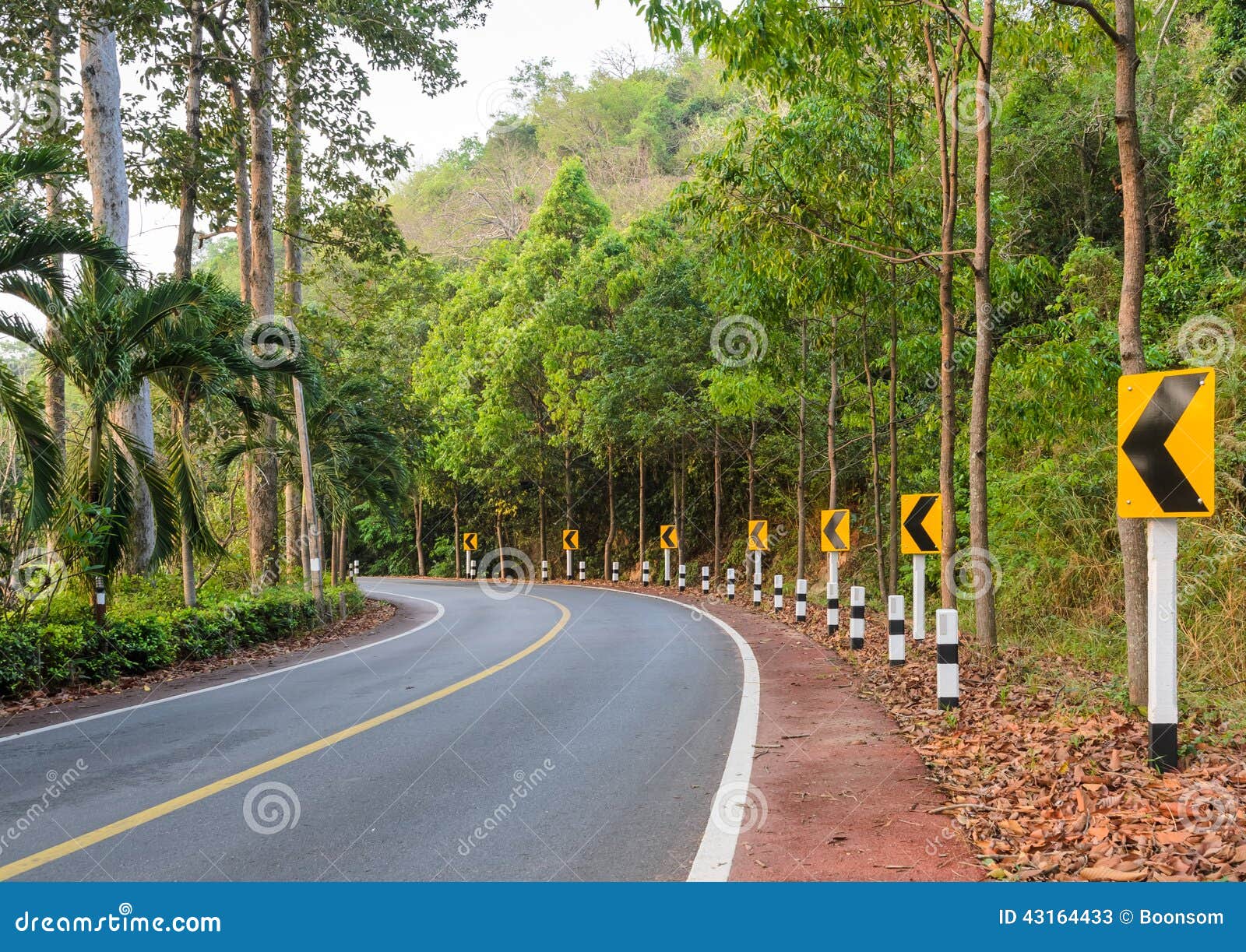Countryside road with sign stock image. Image of outdoor - 43164433