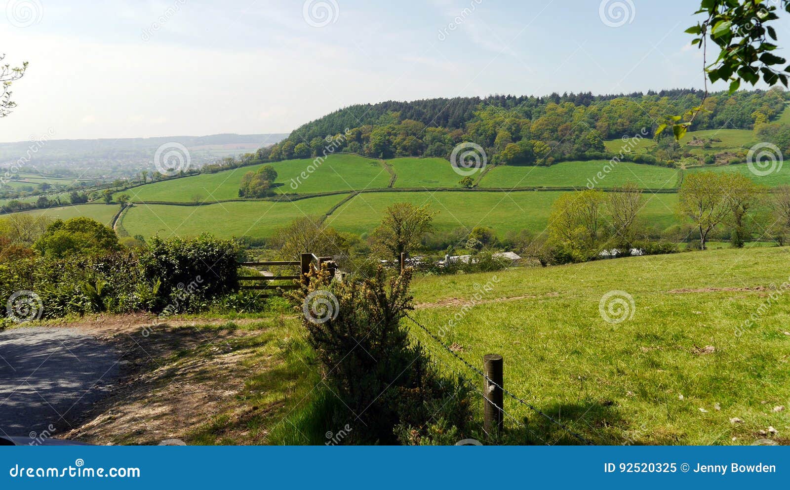 Countryside in Spring Landscape in England Stock Image - Image of green ...