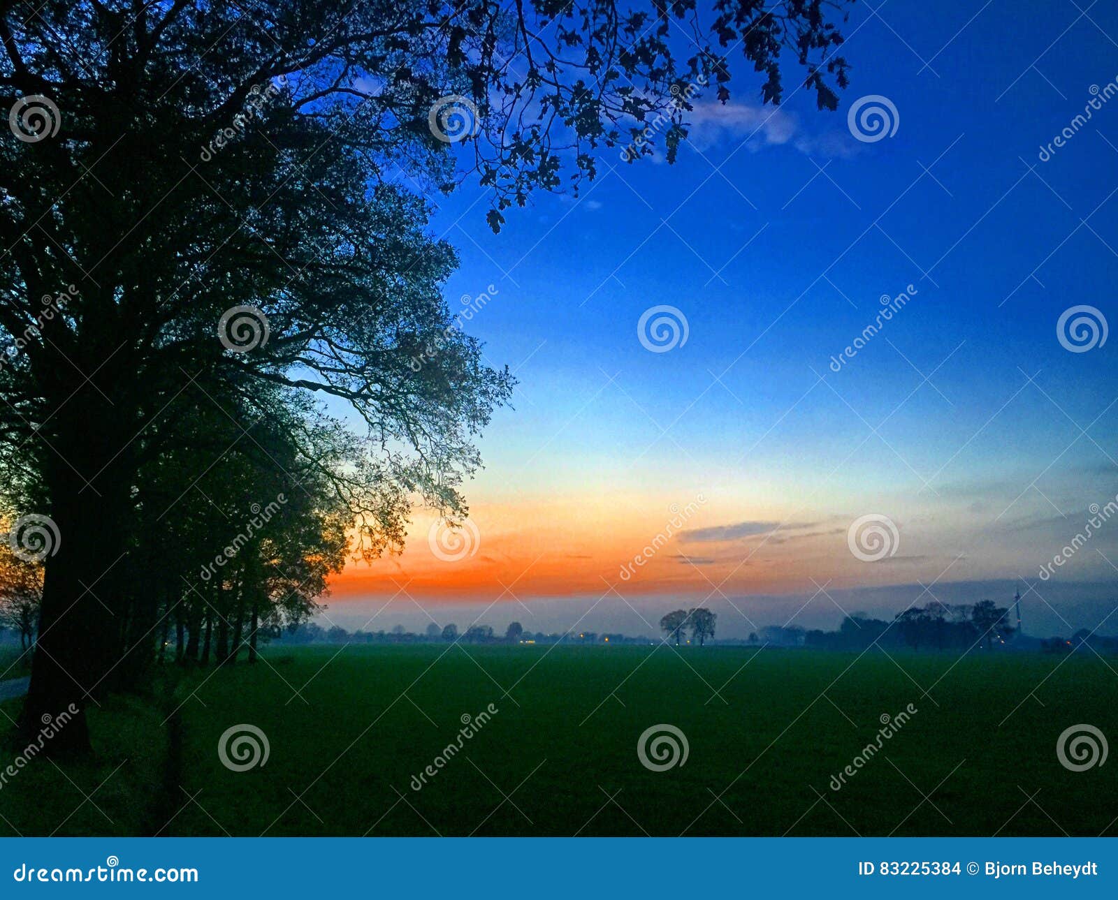 Countryside sunrise stock photo. Image of dawn, skyporn - 83225384