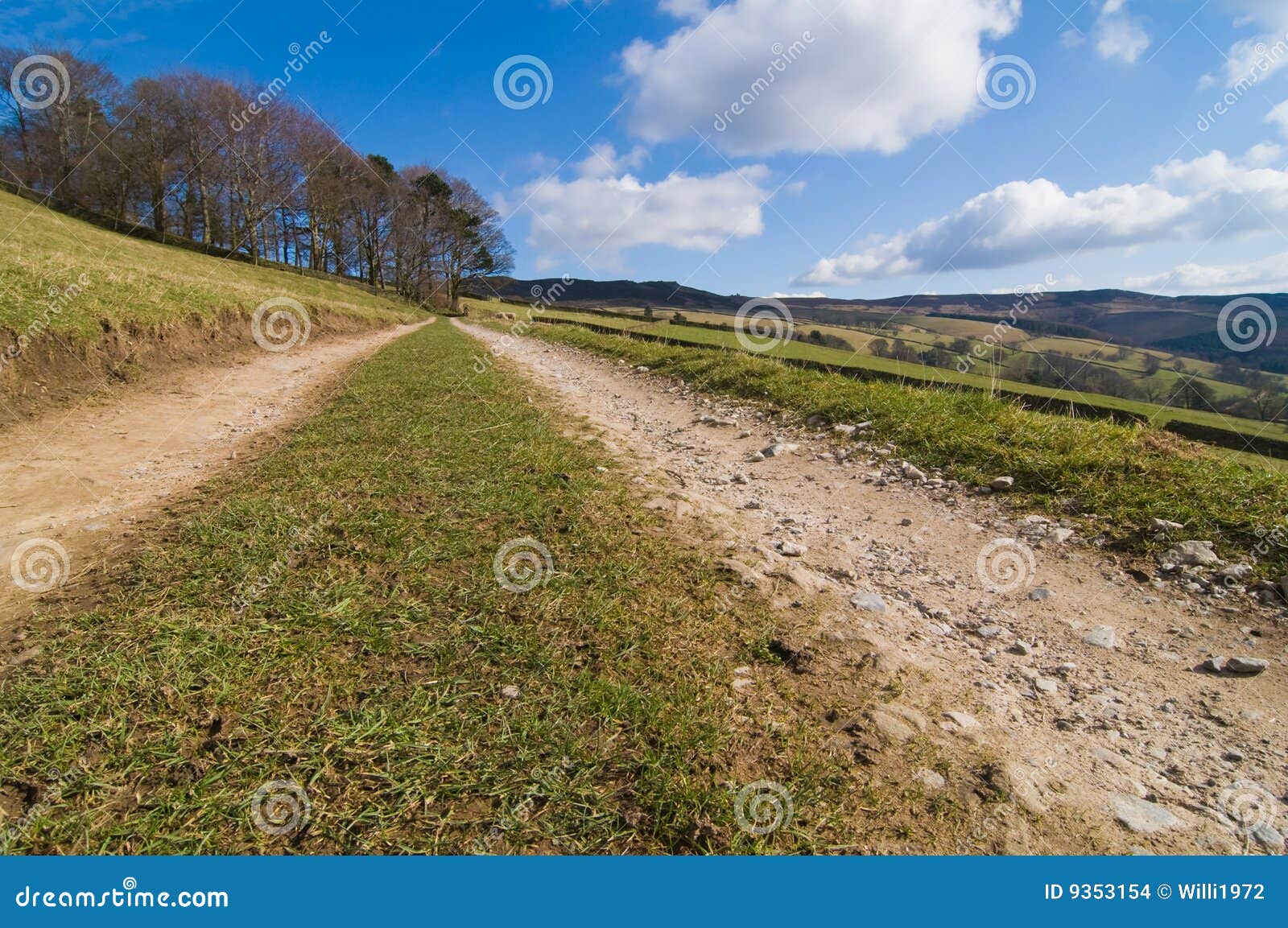 Countryside track stock photo. Image of winter, fields - 9353154