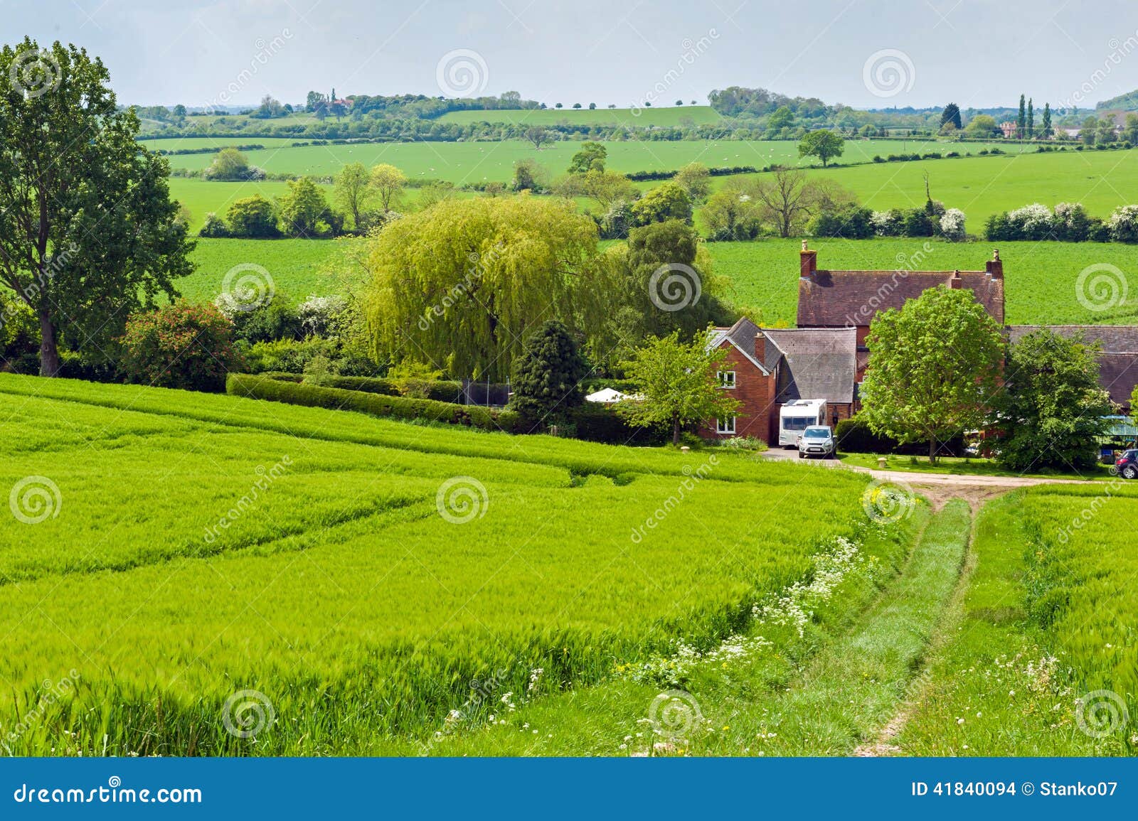 Countryside track stock photo. Image of greenery, english - 41840094