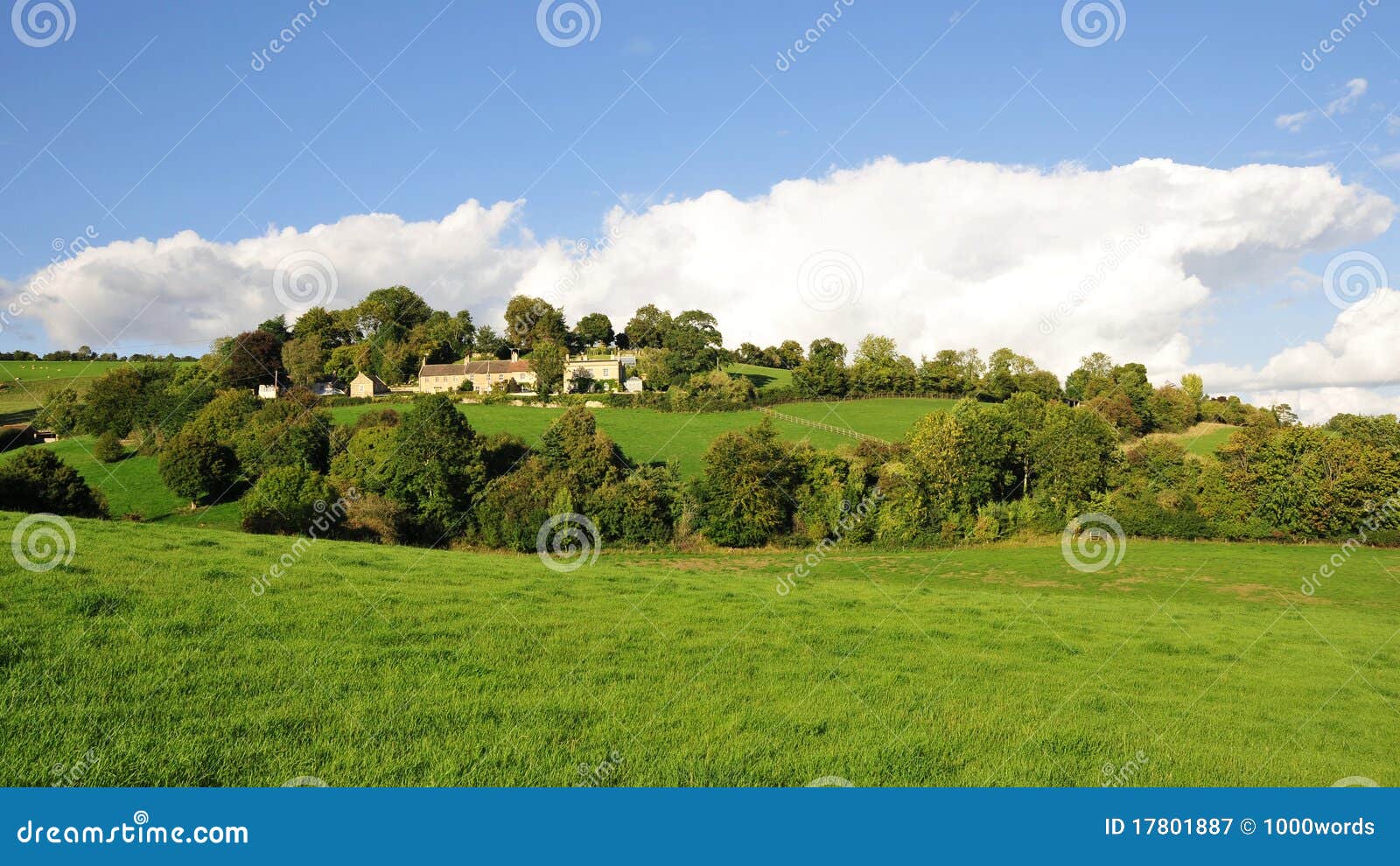 Countryside View stock image. Image of cloudy, country - 17801887