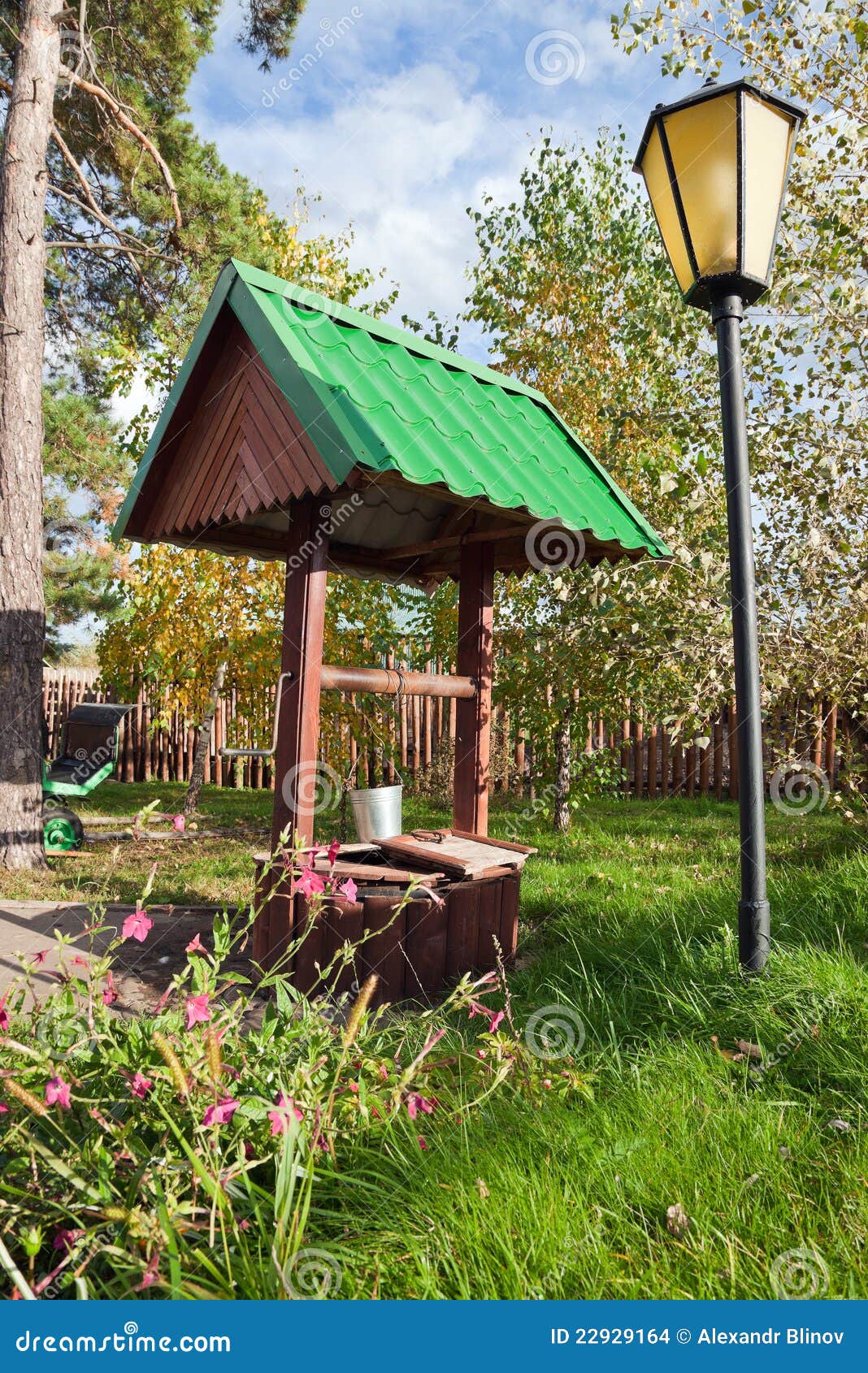 Countryside water well stock photo. Image of rope, countryside - 22929164