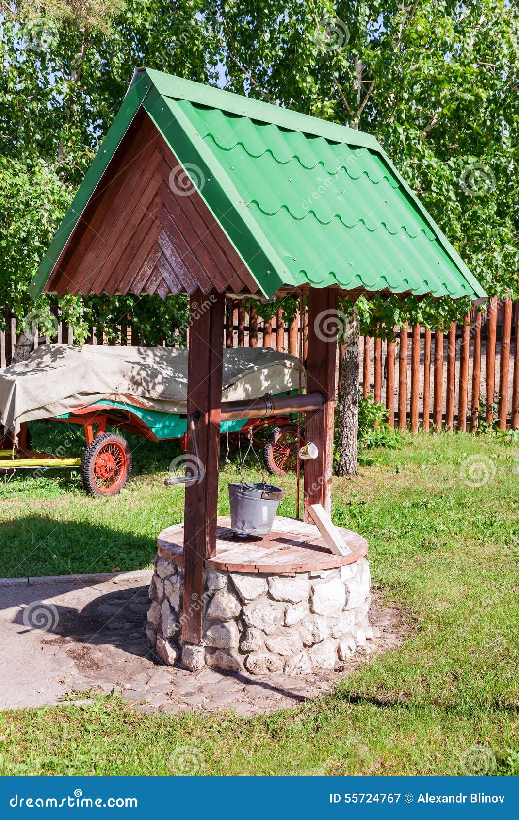 Countryside water well stock image. Image of grass, travel - 55724767