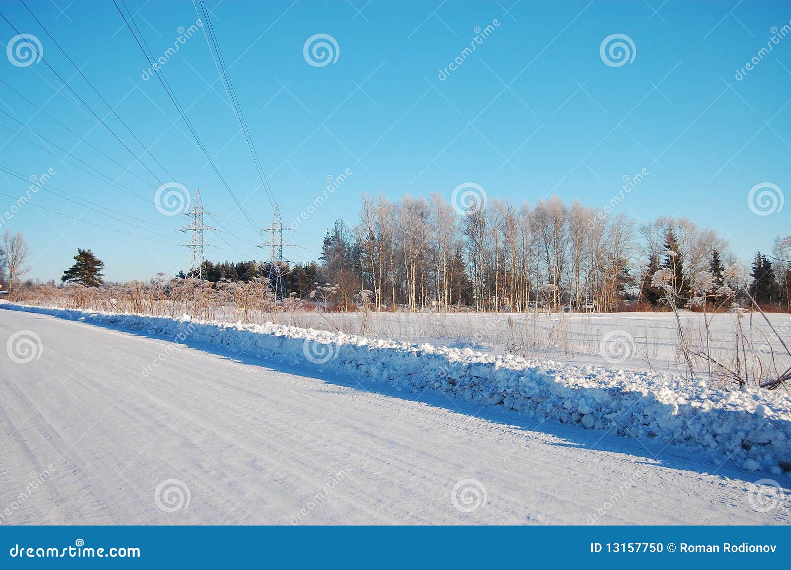 Countryside in winter stock photo. Image of winter, frozen - 13157750