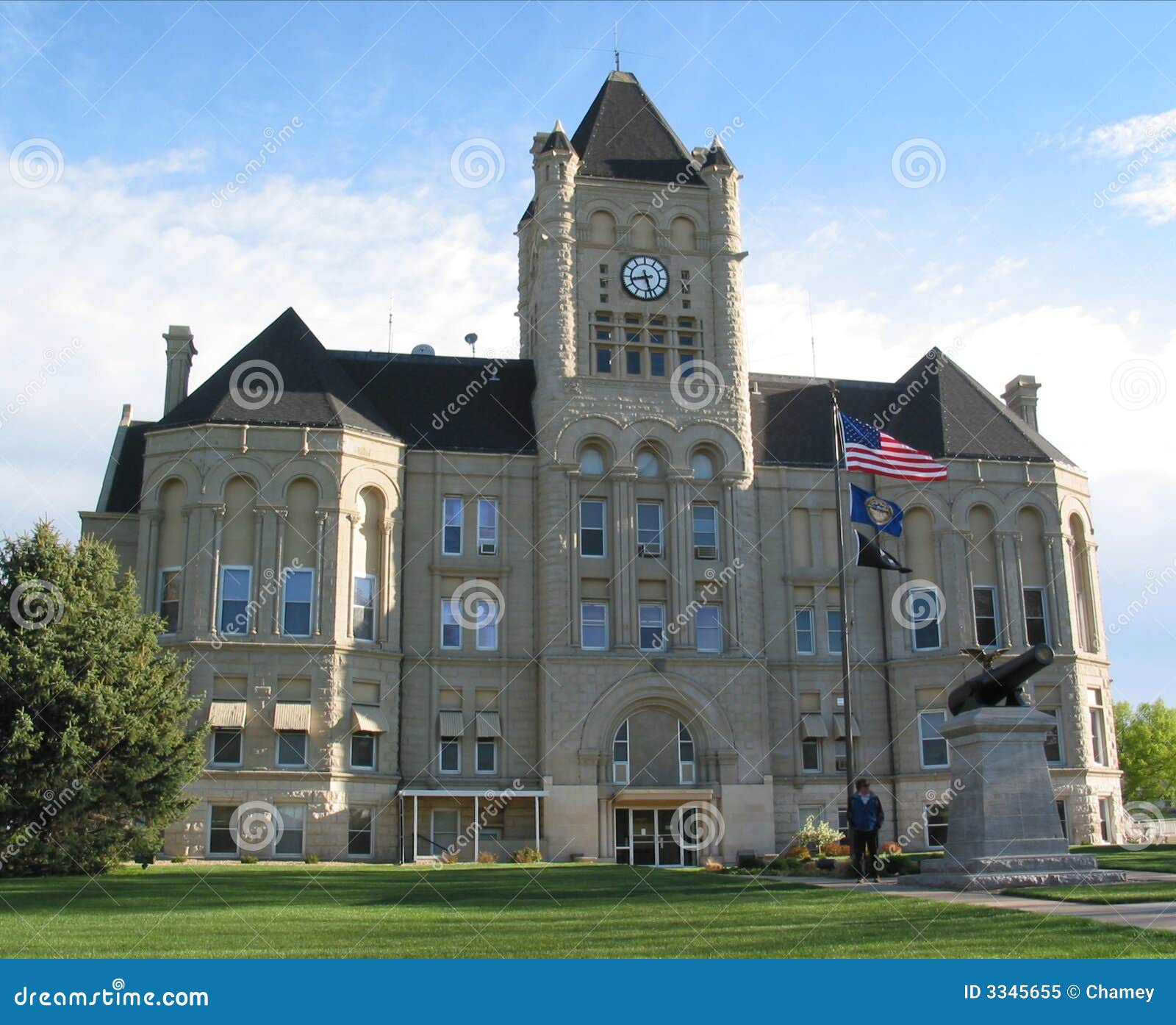 County Courthouse stock image. Image of front, limestone - 3345655