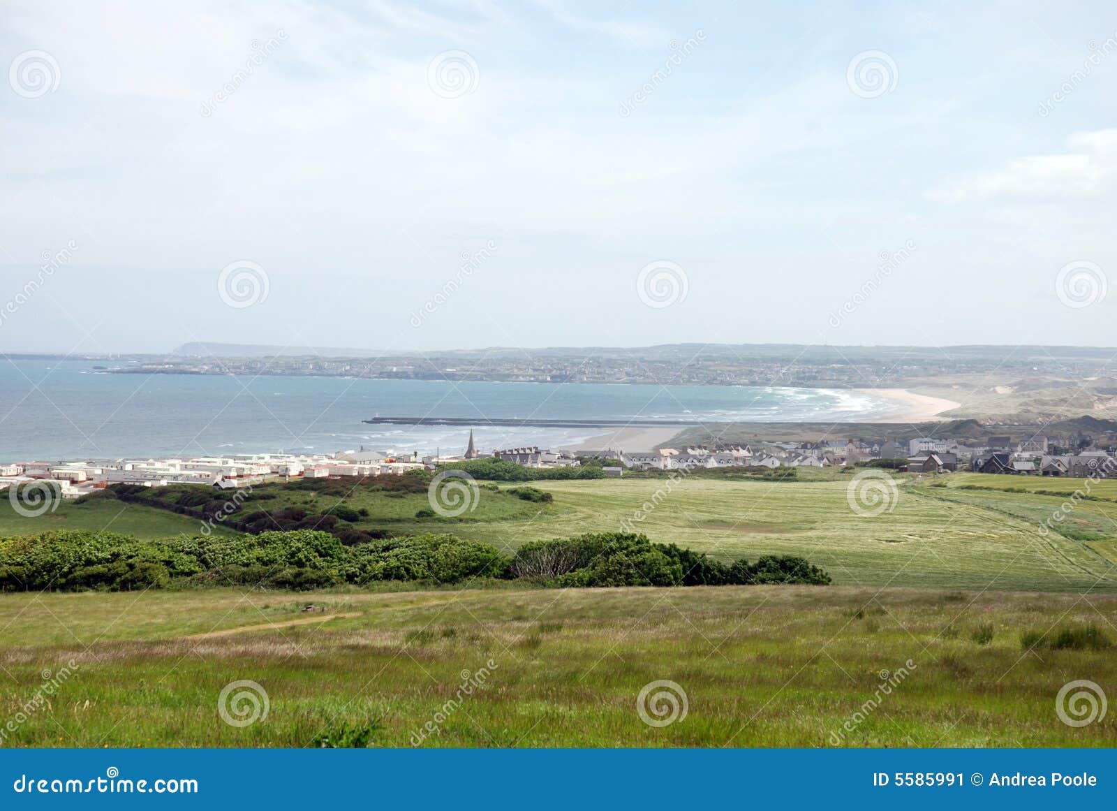 County Derry Coastline stock image. Image of coast, resort - 5585991