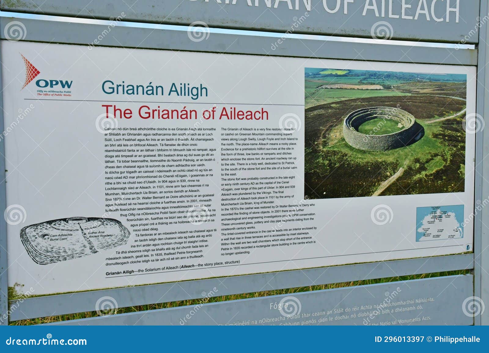County of Donegal, Ireland - September 15 2022 : Grianan of Aileach ...