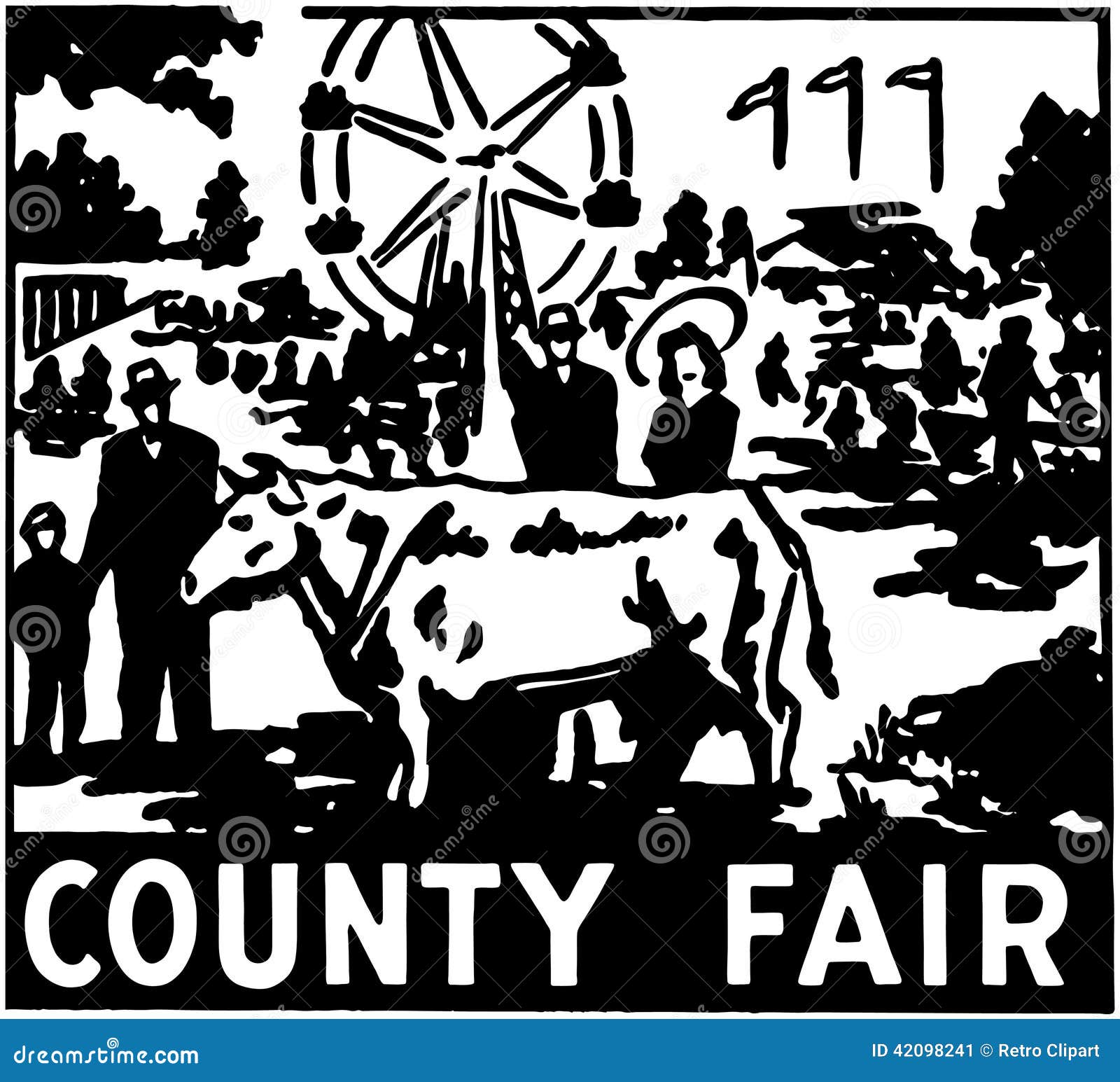 County Fair stock vector. Illustration of retro, scalable - 42098241