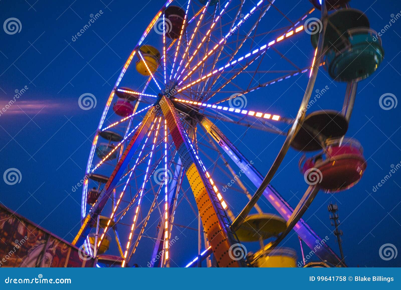 County Fair at night editorial stock photo. Image of fair - 99641758