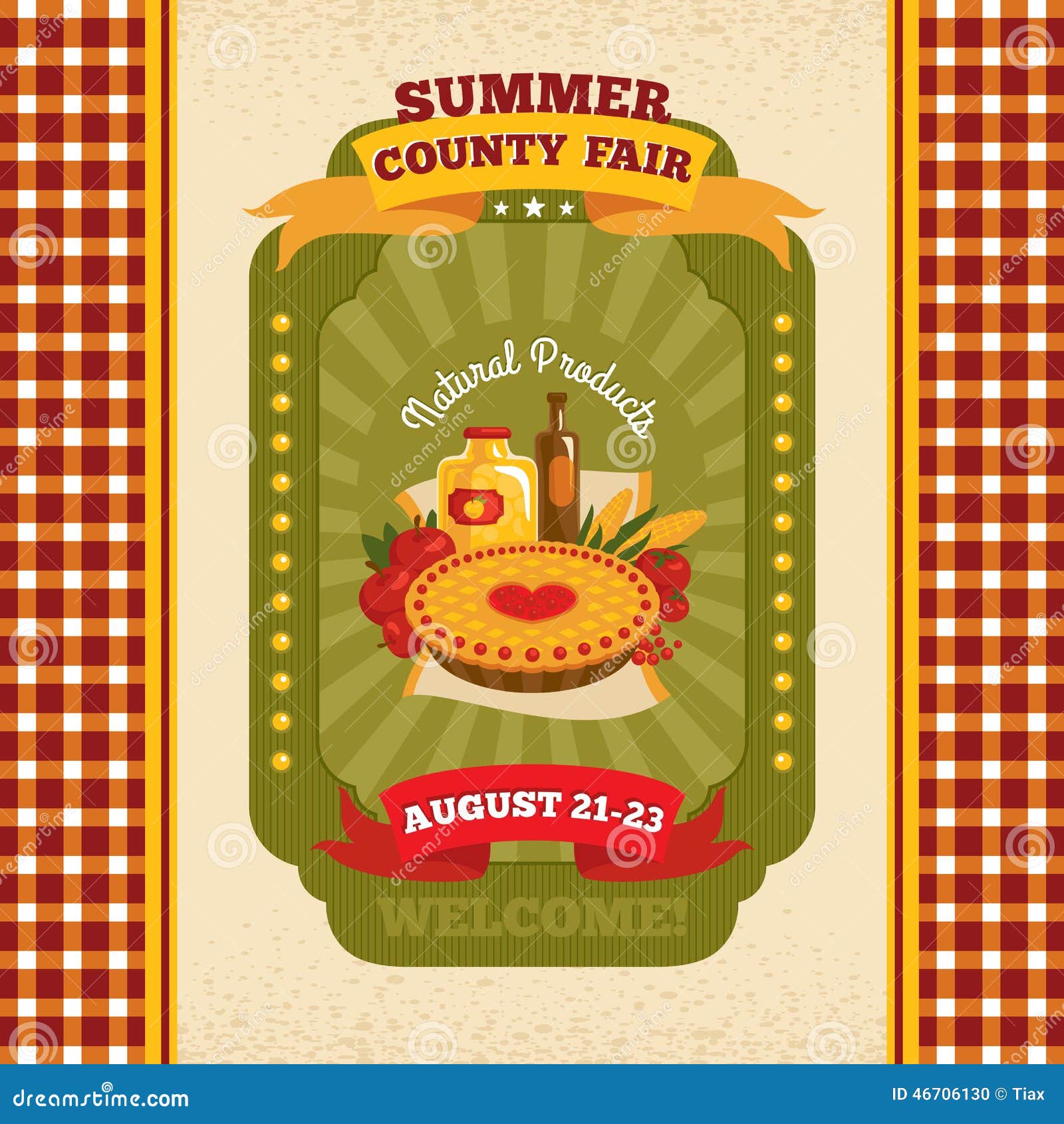 County Fair Vintage Banners Vector Illustration | CartoonDealer.com ...