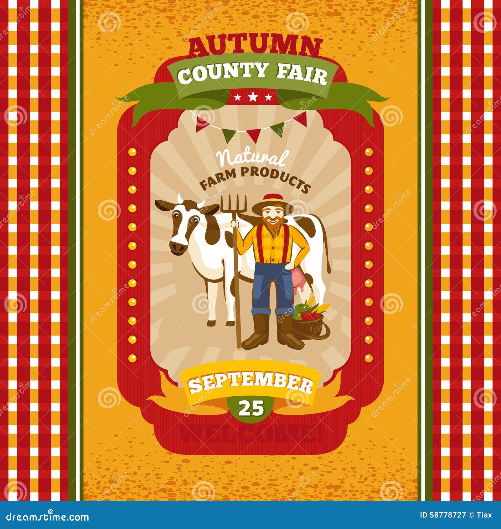 County Fair Vintage Banners Vector Illustration | CartoonDealer.com ...